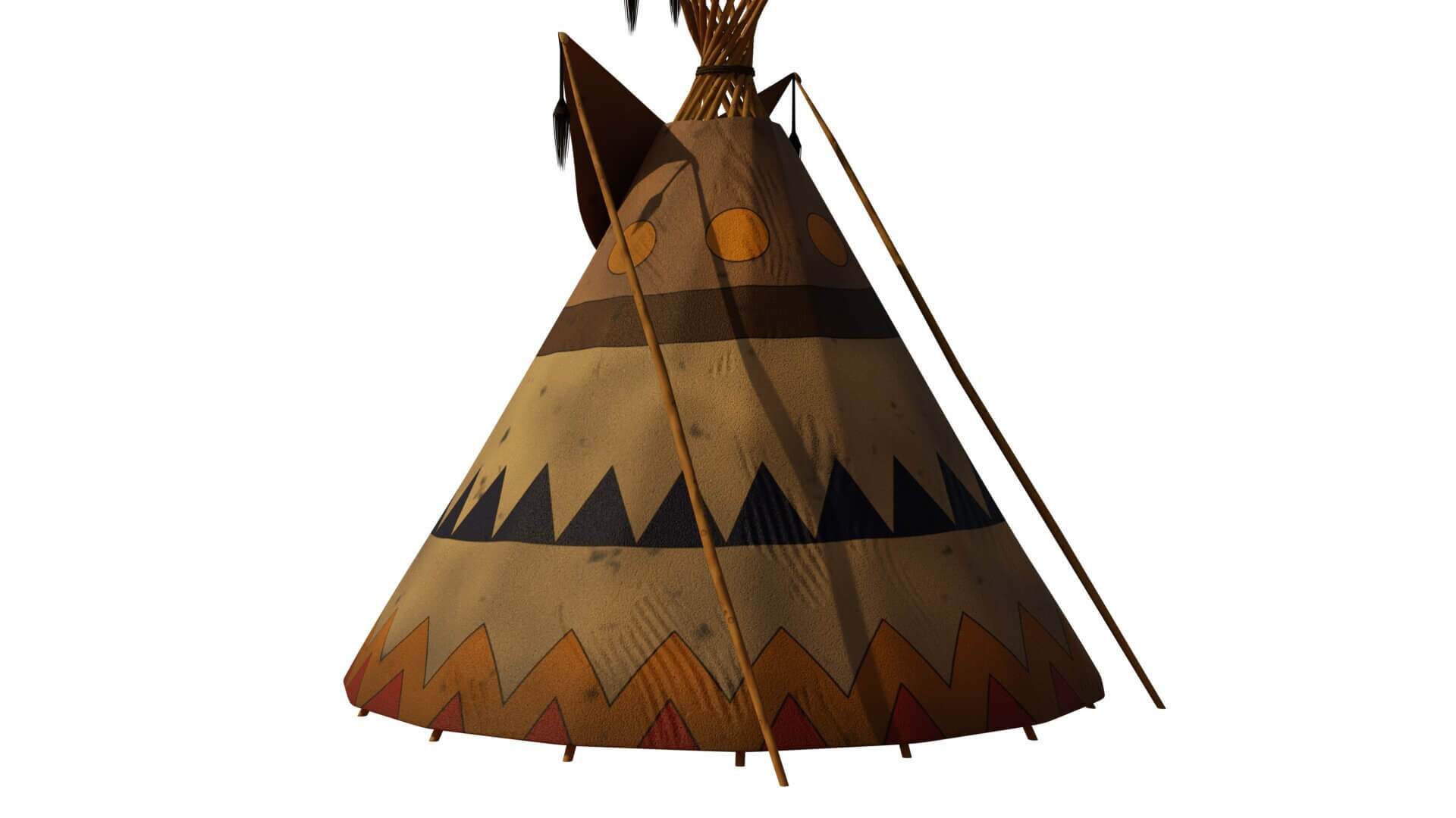Tepee - 3D Model by Blenduffo