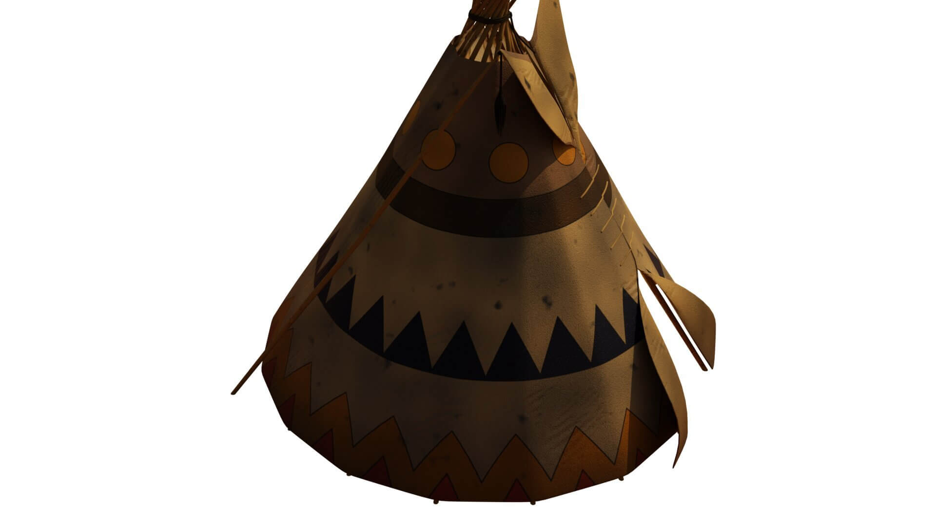 Tepee - 3D Model by Blenduffo