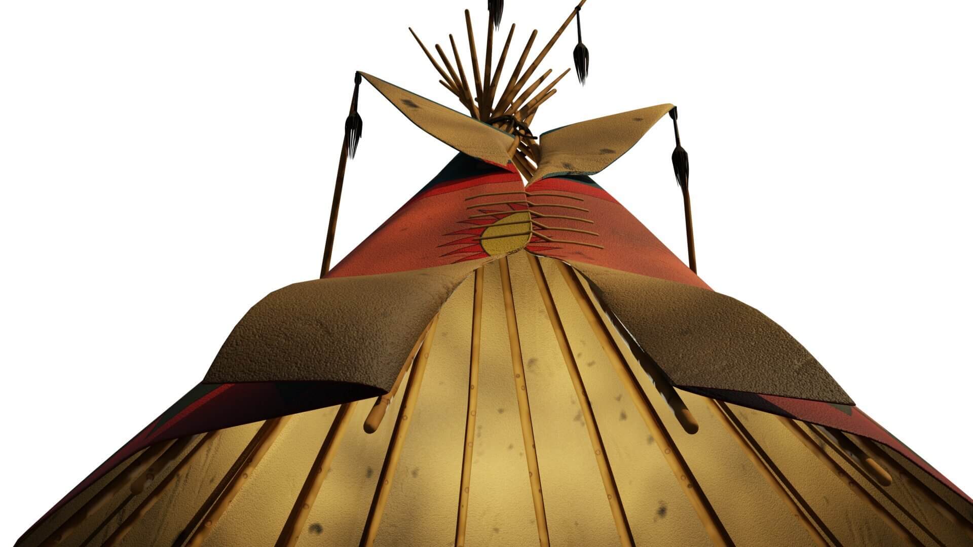 Tepee - 3D Model by Blenduffo