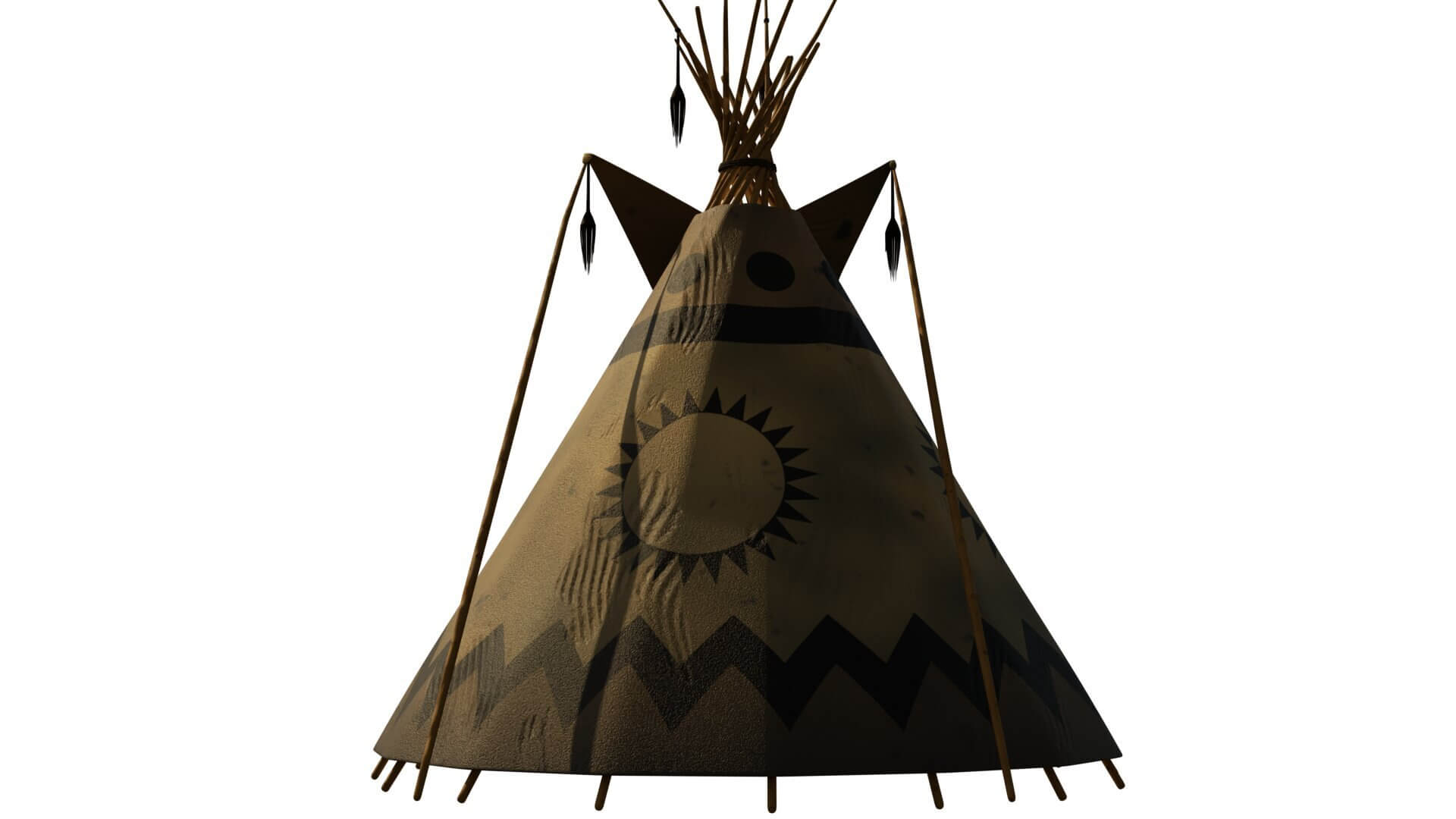 Tepee - 3D Model by Blenduffo
