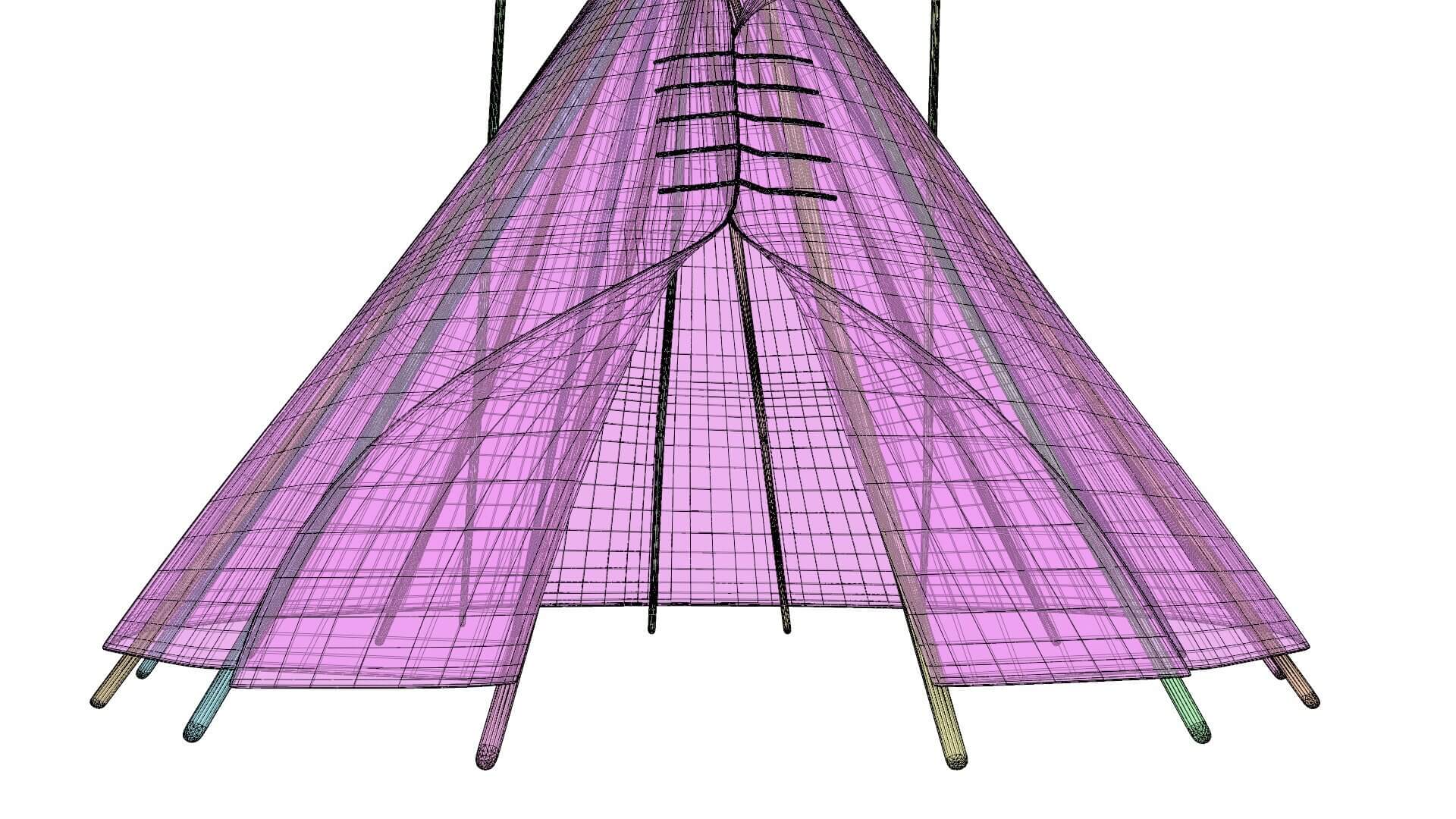 Tepee - 3D Model by Blenduffo