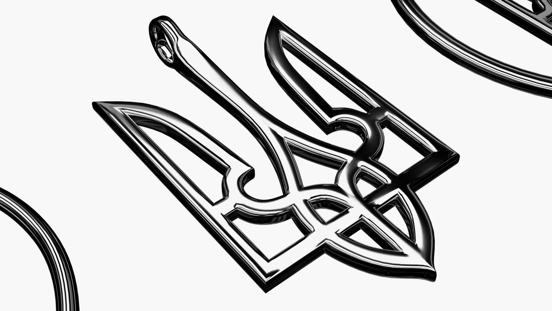 Tryzub Pendants - 3D Model by Blenduffo