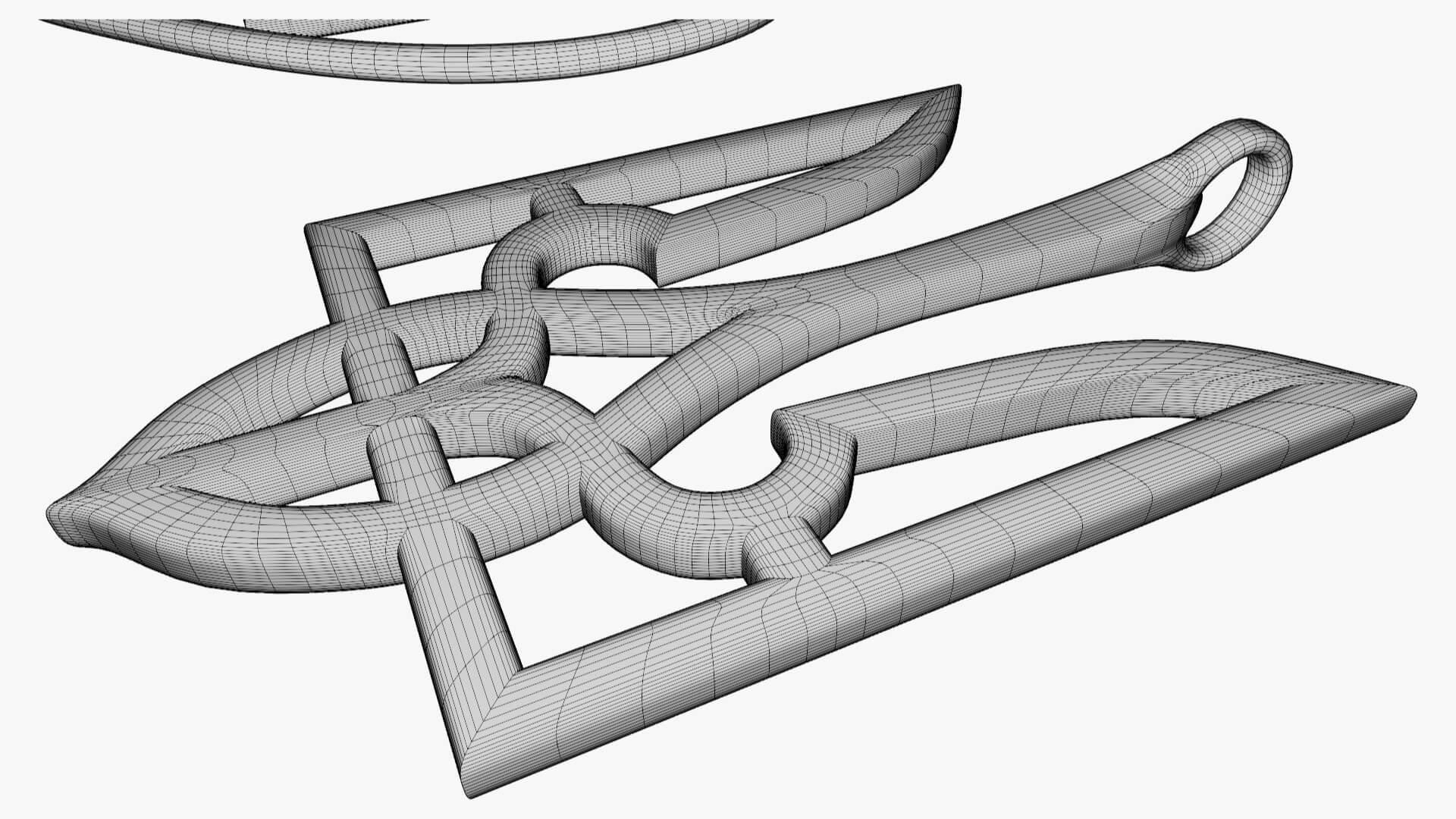 Tryzub Pendants - 3D Model by Blenduffo