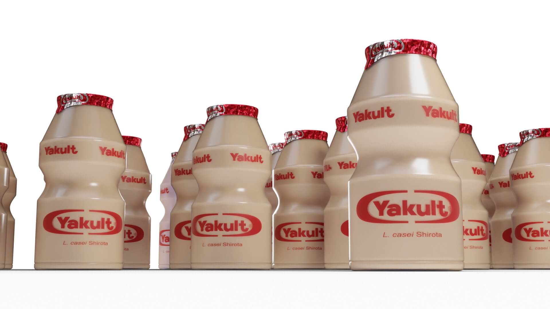 Yakult Milk Beverage - 3D Model by Blenduffo