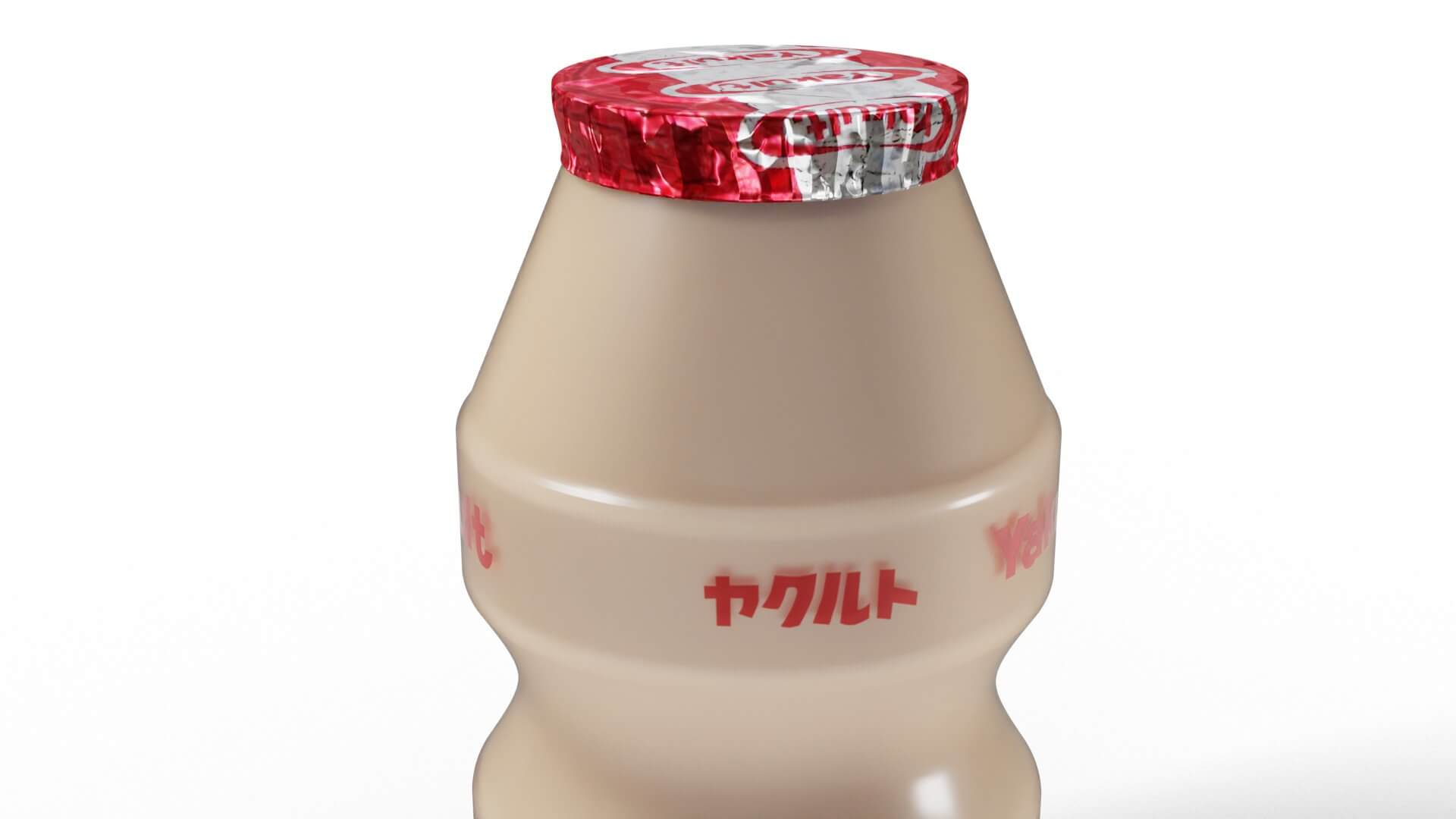 Yakult Milk Beverage - 3D Model by Blenduffo
