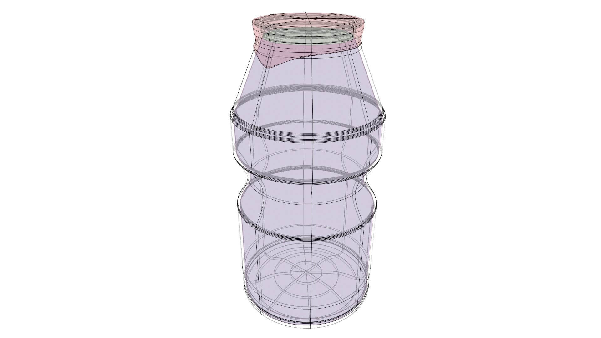 Yakult Milk Beverage - 3D Model by Blenduffo