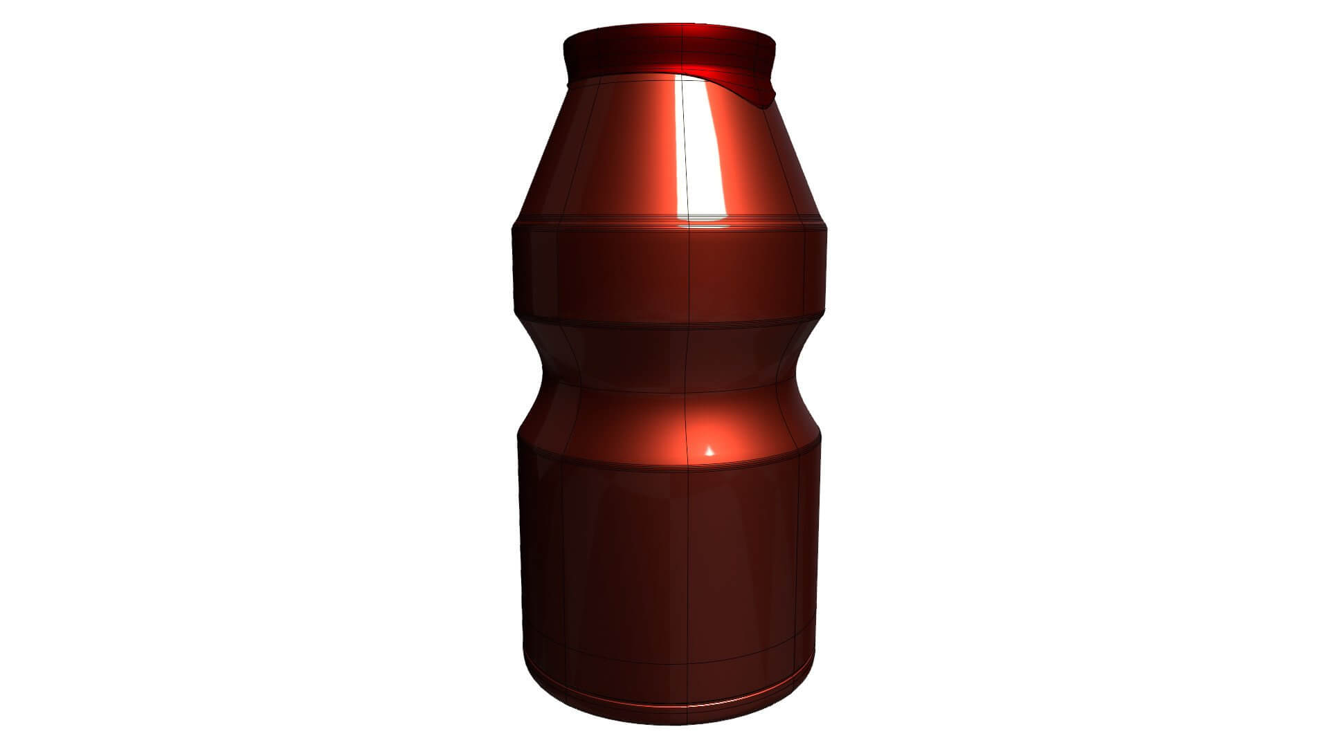 Yakult Milk Beverage - 3D Model by Blenduffo