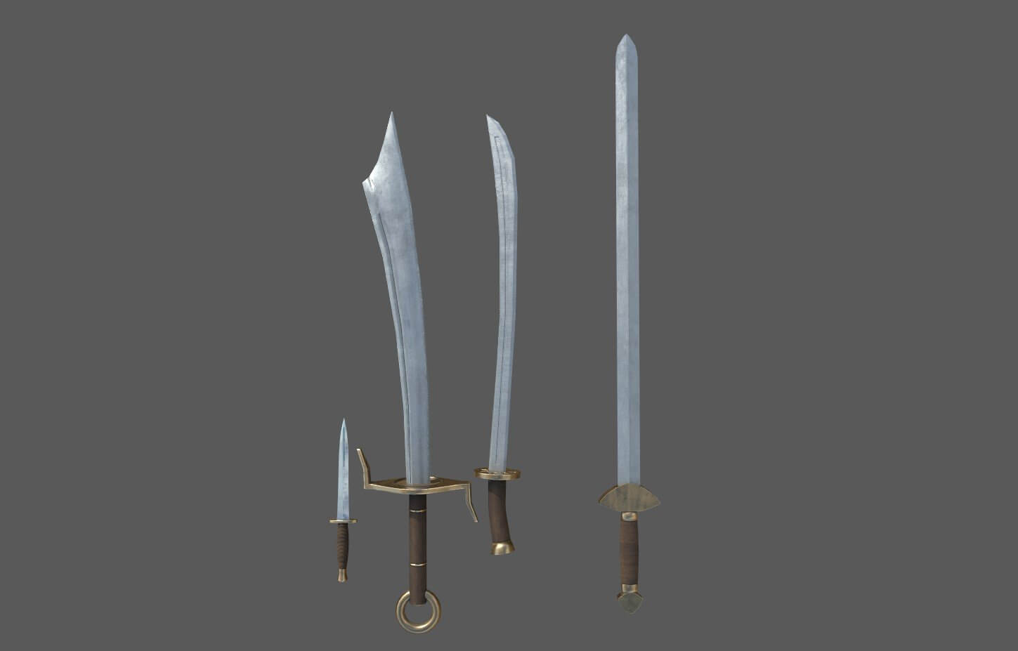 Historical Chinese Weaponry - 3D Model by Bloob9511
