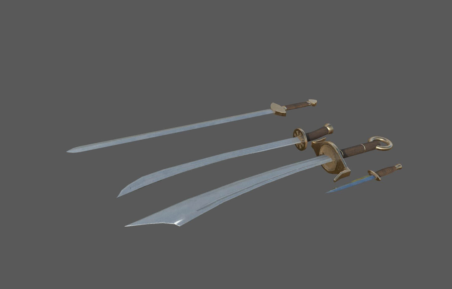 Historical Chinese Weaponry - 3D Model by Bloob9511