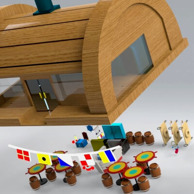 Krusty Krab Full Design - 3D Model by Blouri3D