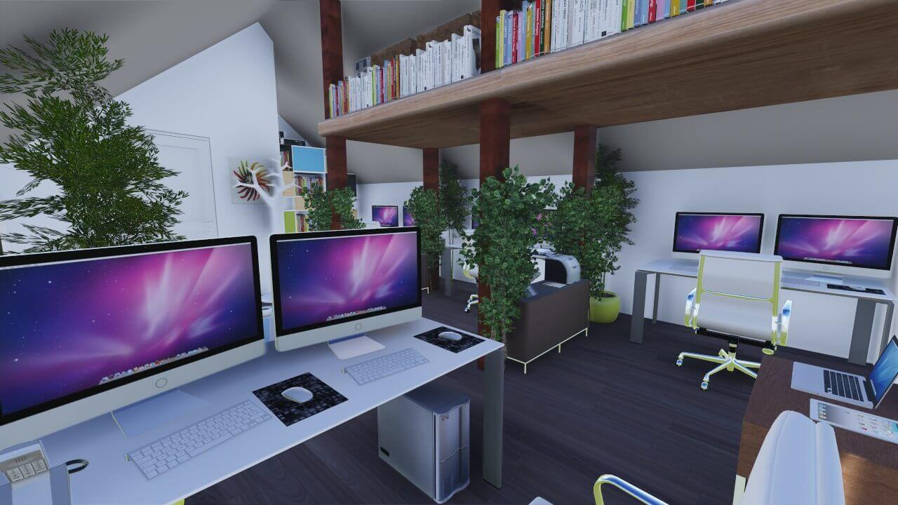 Computer 3D Render, Digital Art by Blue