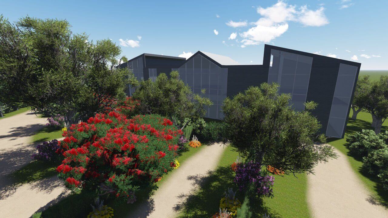 Farm 3D Render, Digital Art by Blue