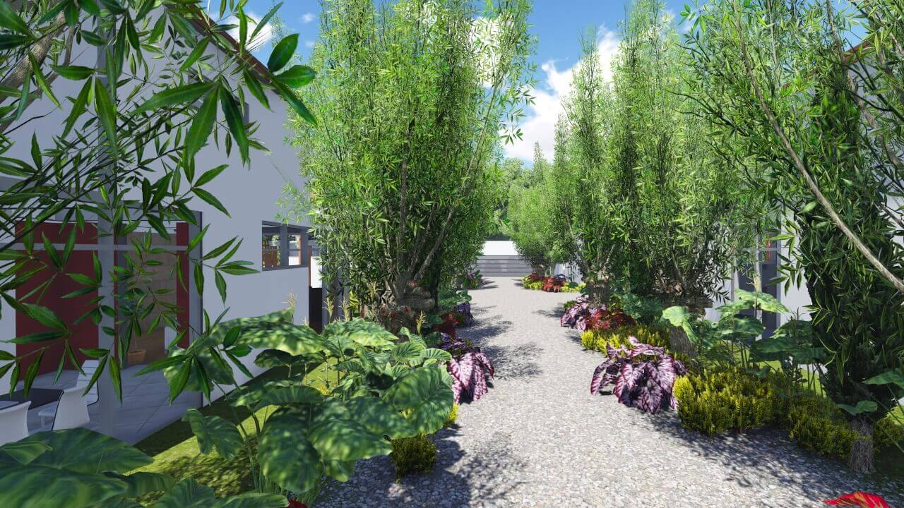 Garden 3D Render, Digital Art by Blue