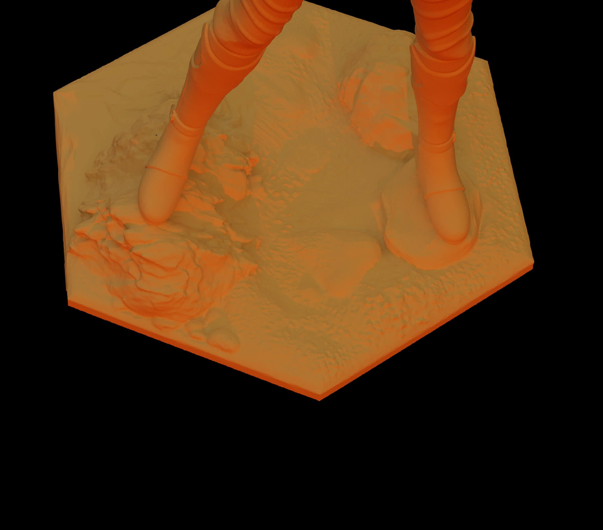 Echo Windwalker Statue from Tech Demo - 3D Model by BlueAzureArt