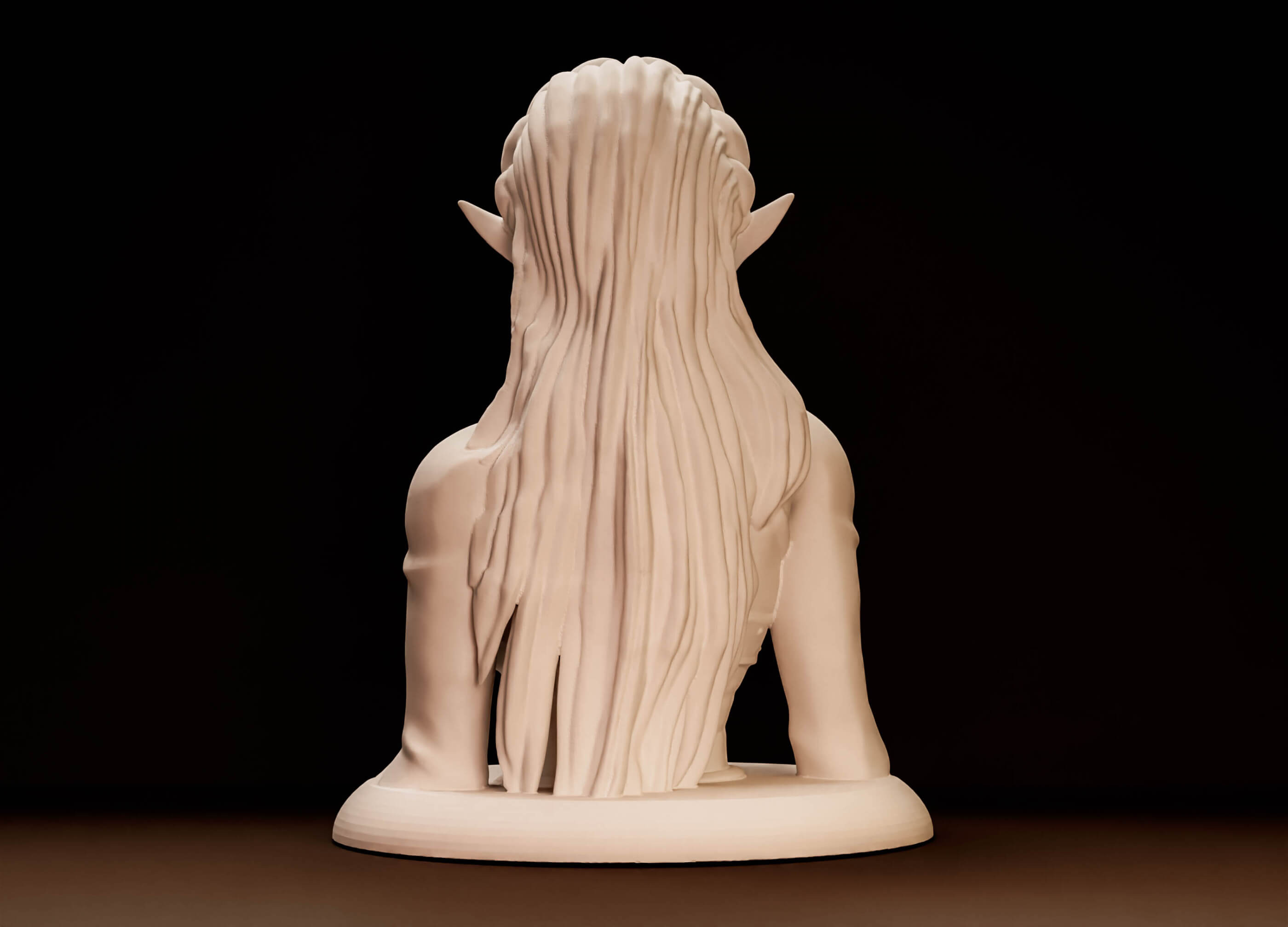 Princess Zelda Statue - 3D Model by BlueAzureArt
