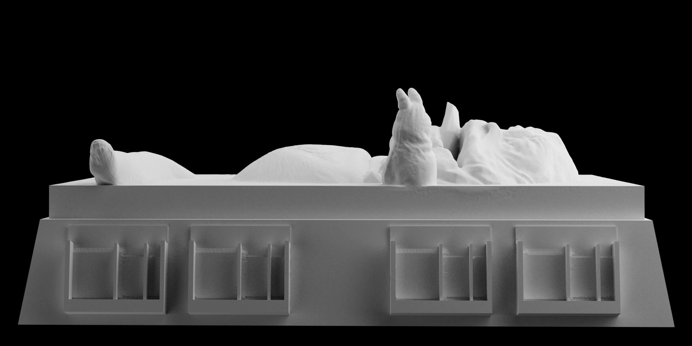 Star Wars Jabba in Carbonite - 3D Model by BlueAzureArt