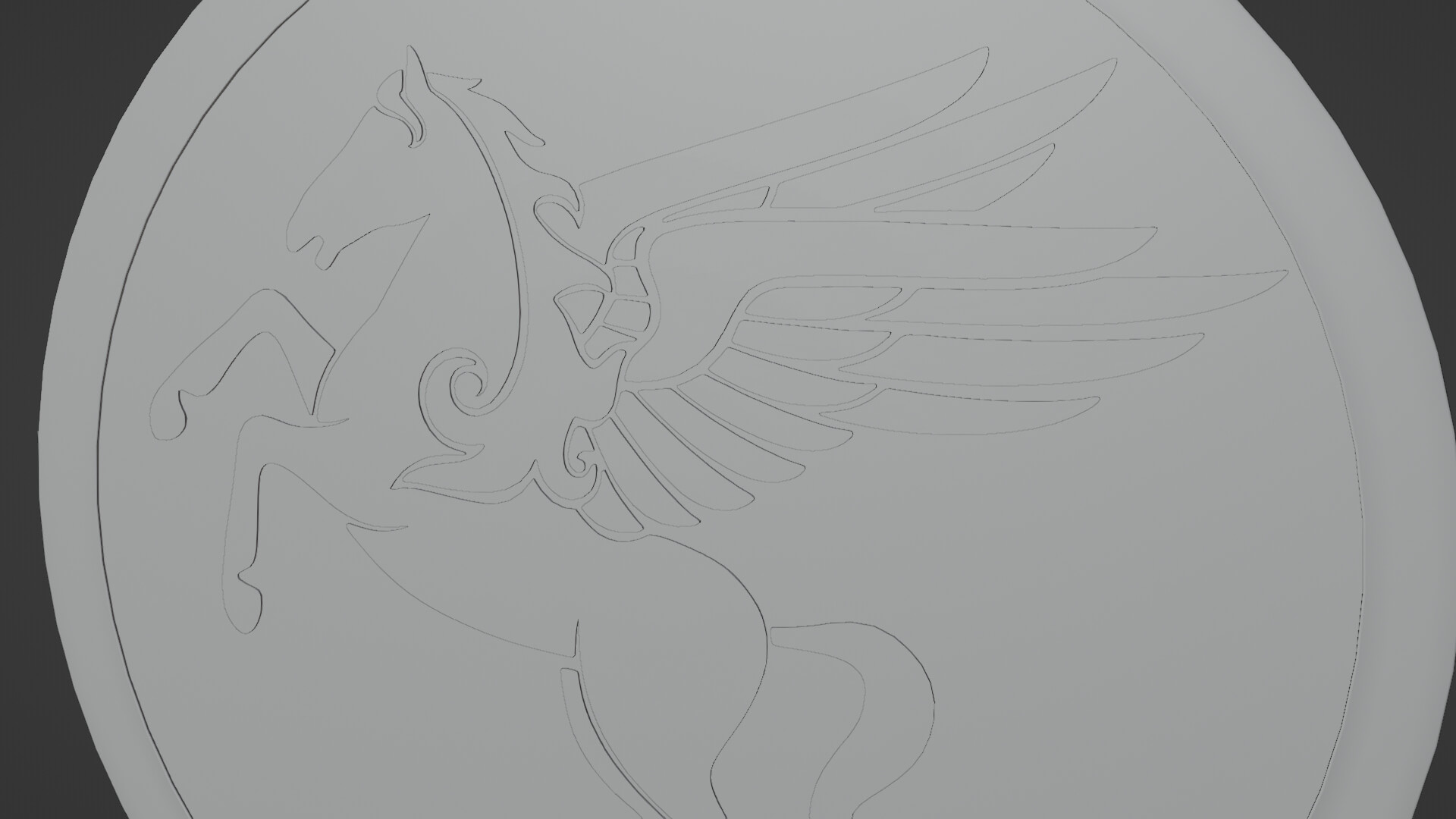 Ancient Greek City State Shield - Corinth 3D Model by BlueChris206