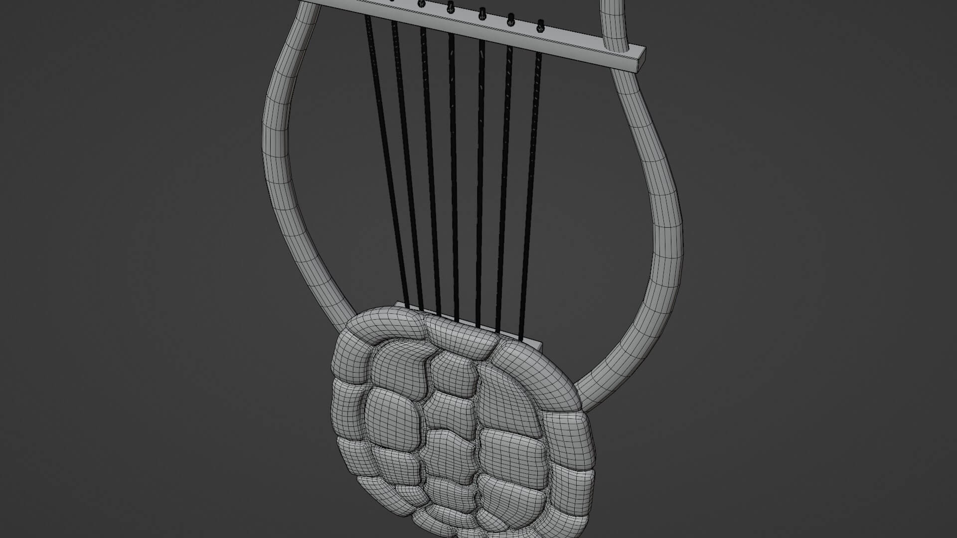 Apollos Lyre - Greek Mythology 3D Model by BlueChris206