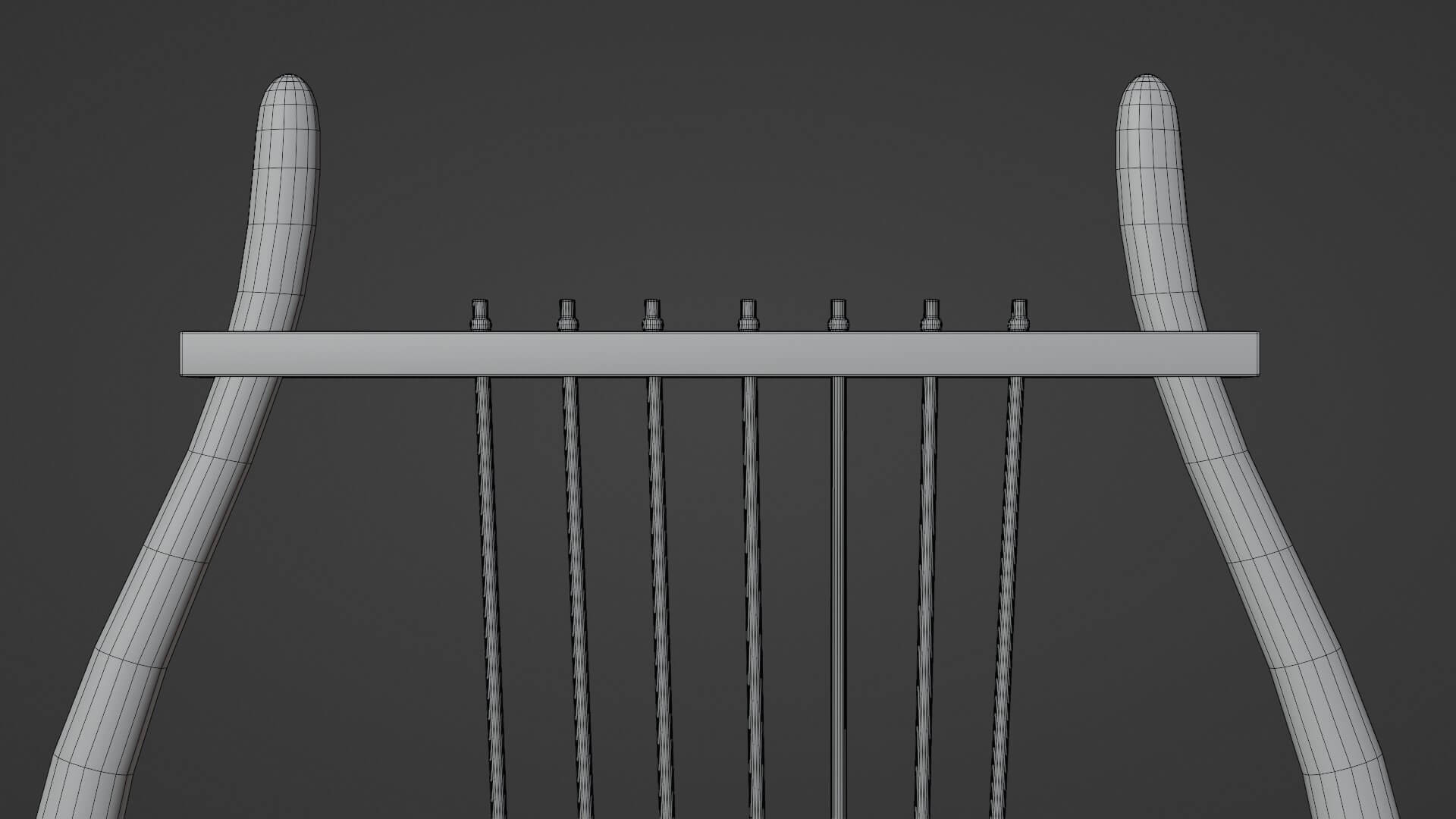 Apollos Lyre - Greek Mythology 3D Model by BlueChris206