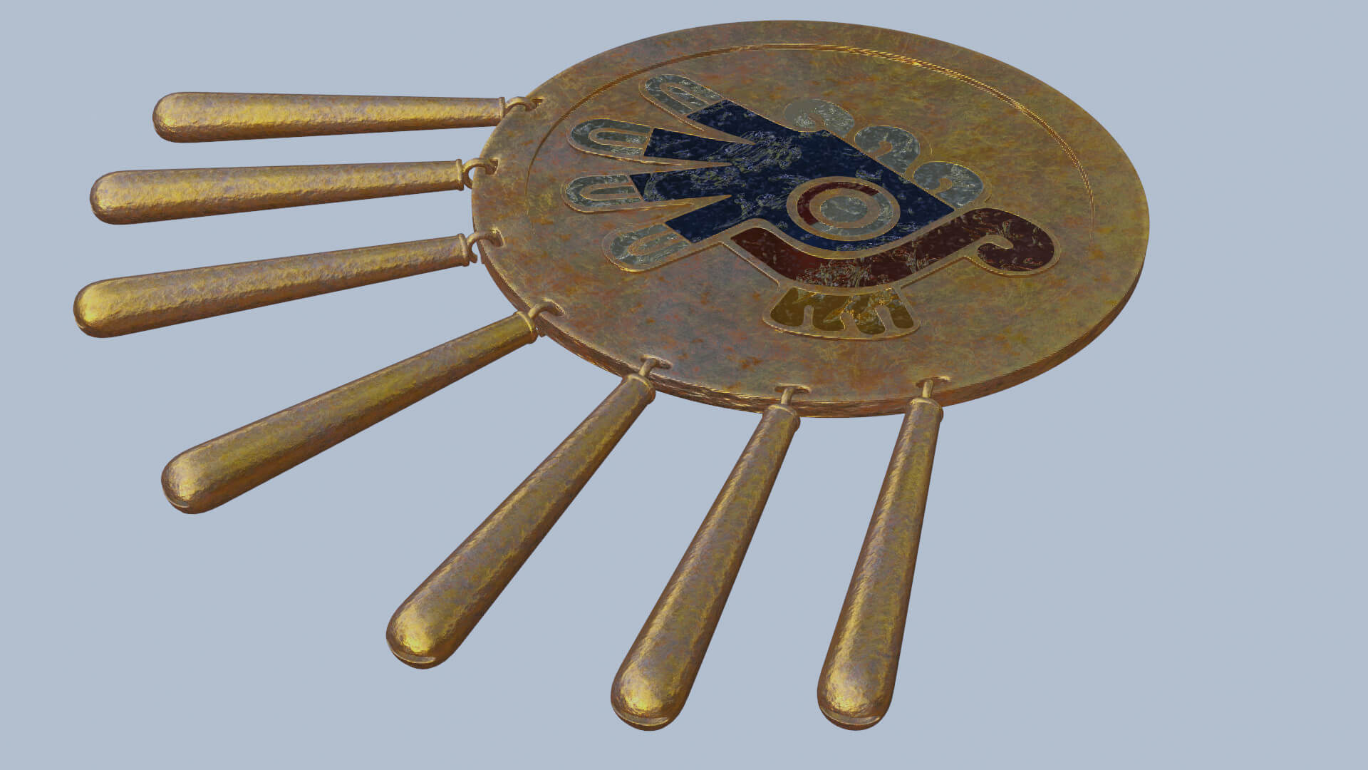 Aztec Atl Artifact - 3D Model by BlueChris206