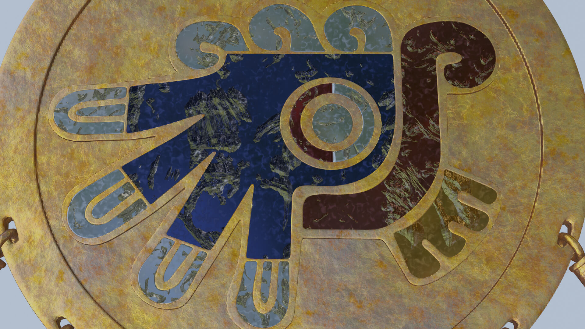 Aztec Atl Artifact - 3D Model by BlueChris206