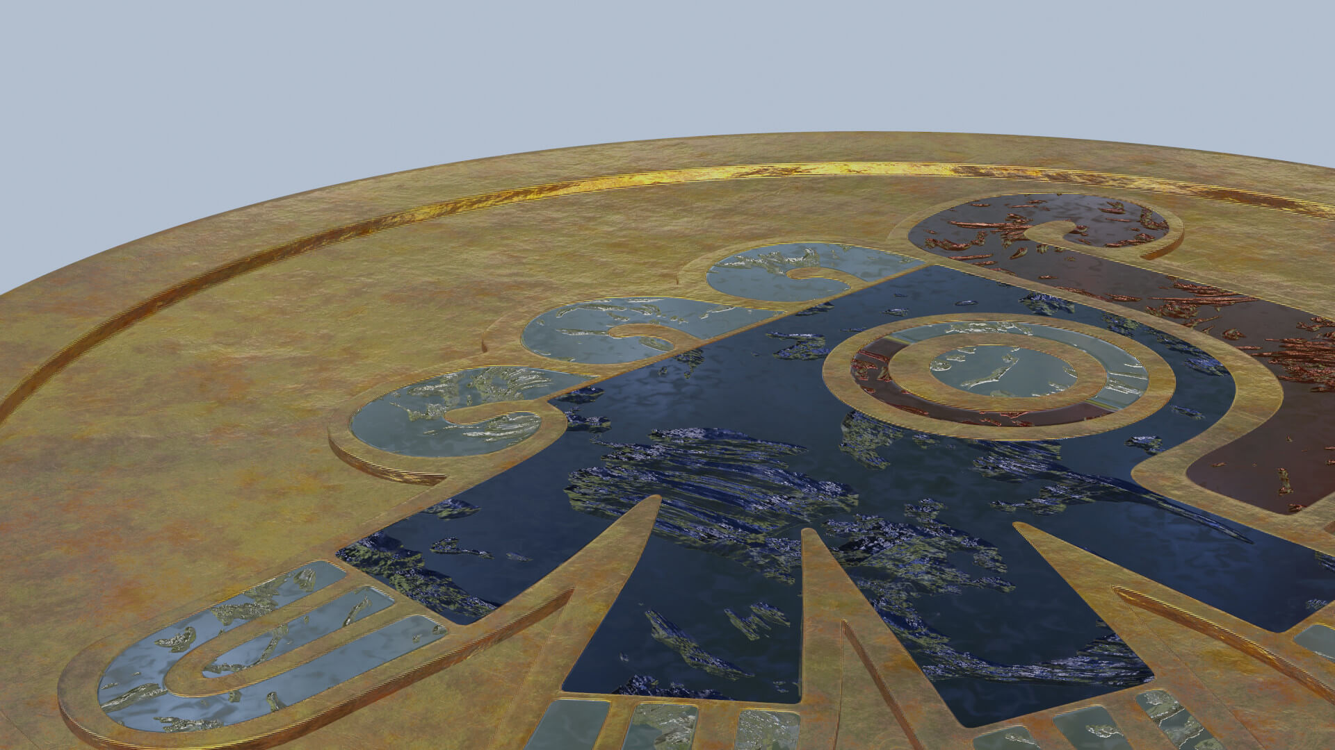 Aztec Atl Artifact - 3D Model by BlueChris206