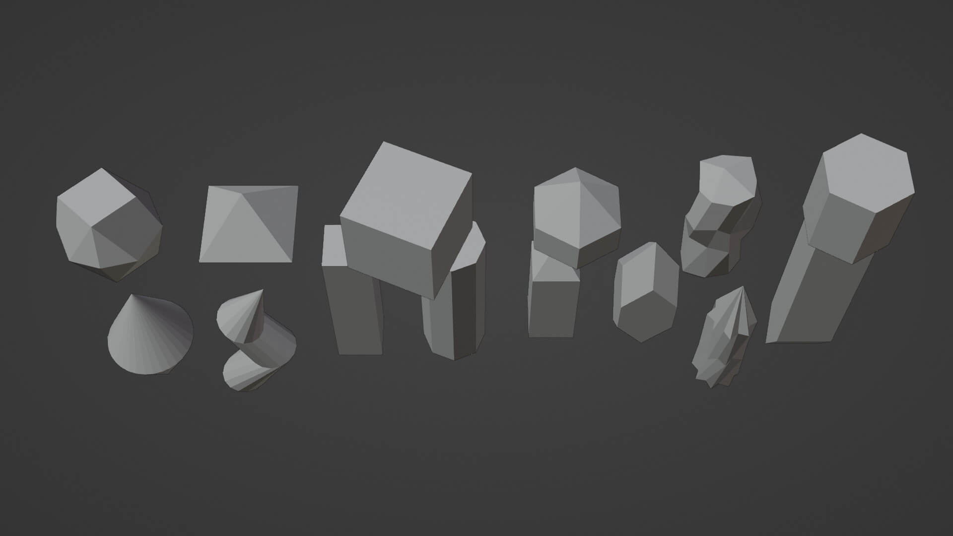 Fourteen Crystals - 3D Model by BlueChris206