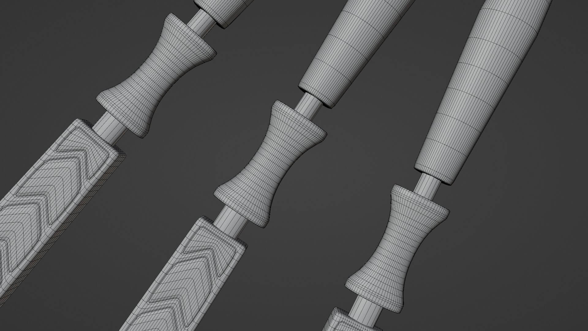 Egyptian Crook and Flail - 3D Model by BlueChris206