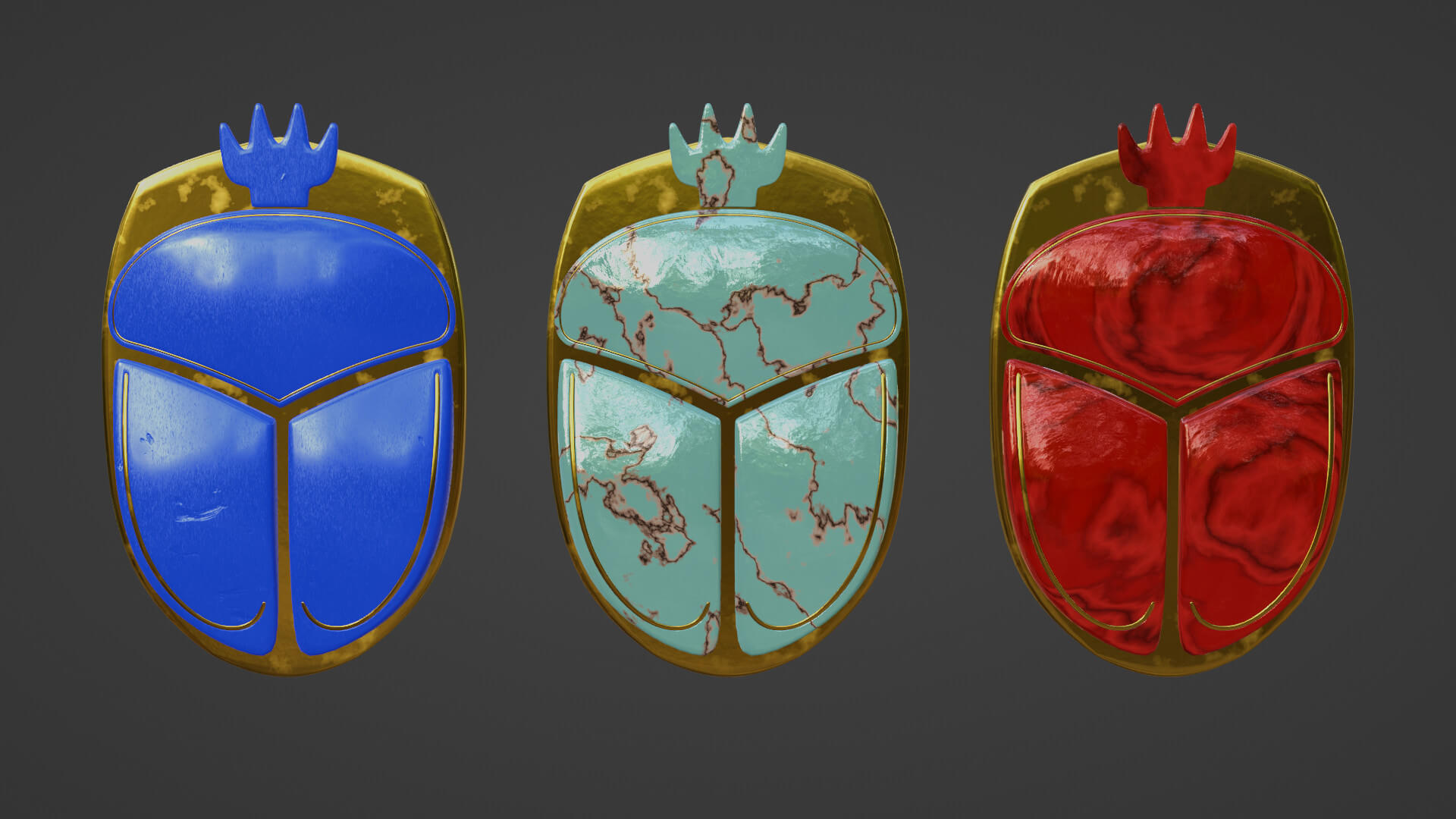 Egyptian Scarab Artifact - 3D Model by BlueChris206