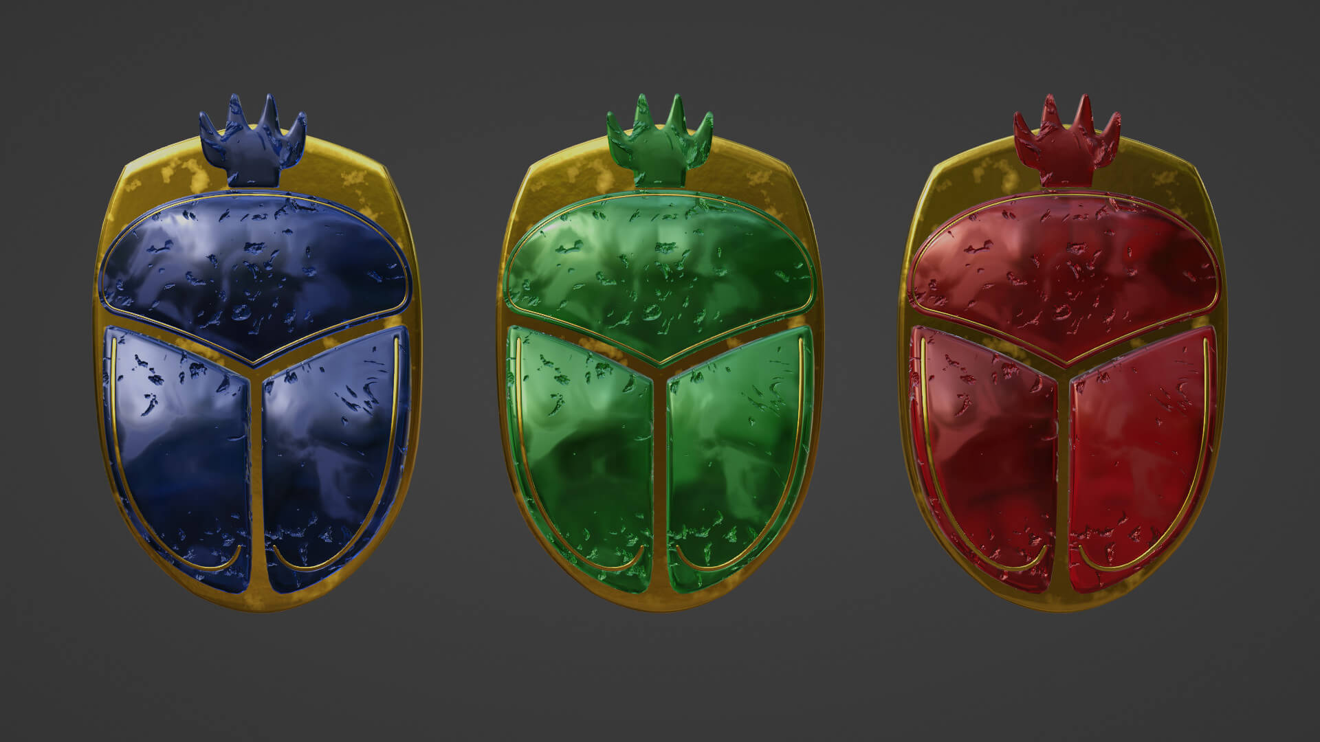 Egyptian Scarab Artifact - 3D Model by BlueChris206