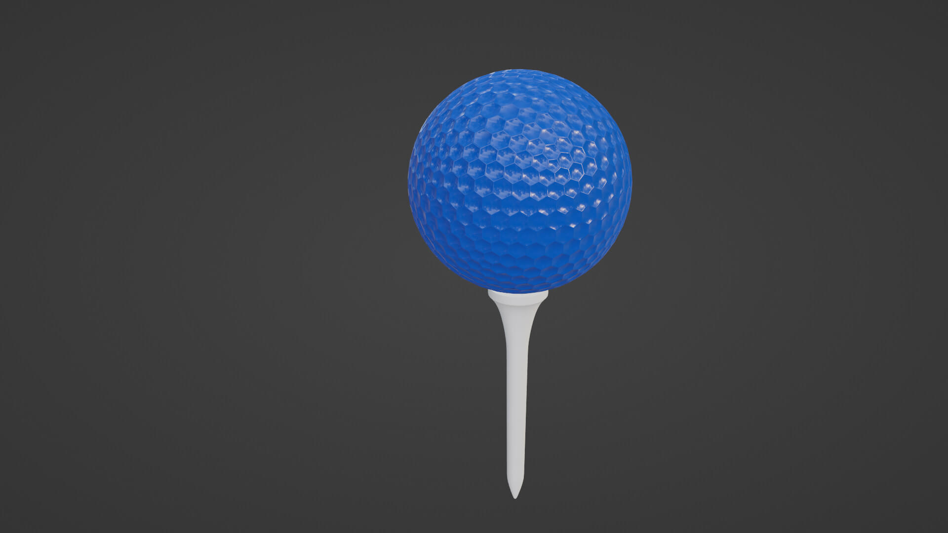 Golf Ball & Tee - 3D Model by BlueChris206