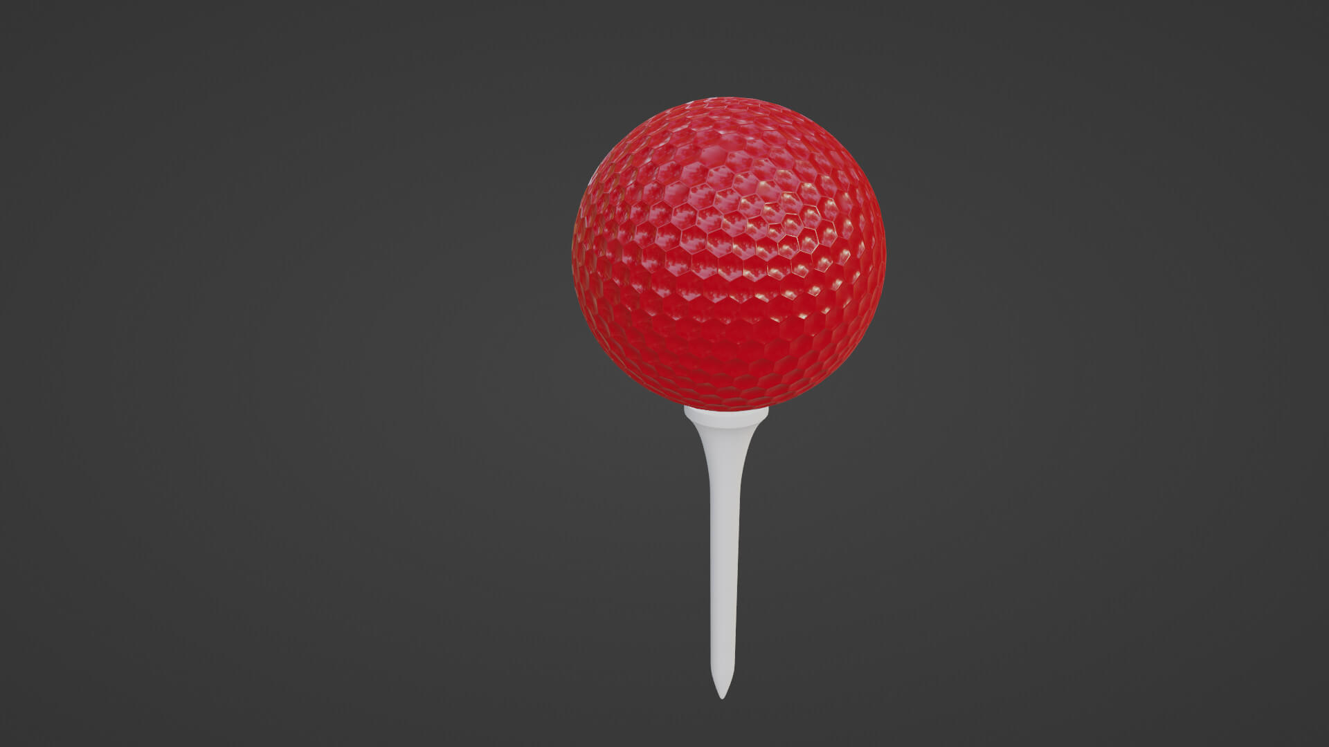 Golf Ball & Tee - 3D Model by BlueChris206