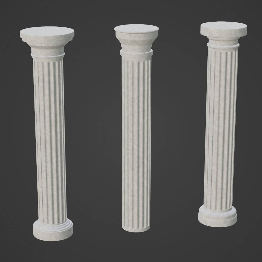 Greek and Roman Columns - 3D Model by BlueChris206