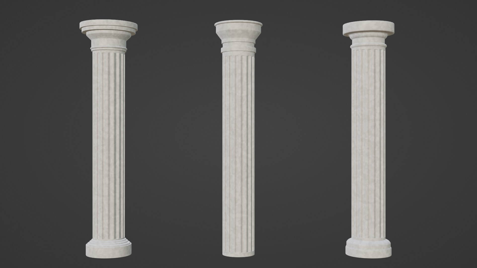 Greek and Roman Columns - 3D Model by BlueChris206