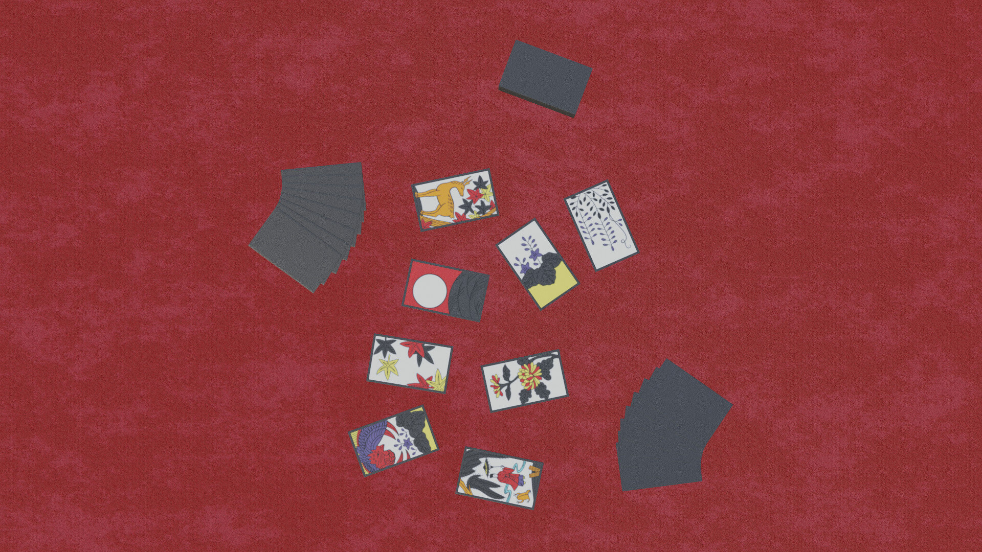 Hanafuda - Flower Cards 3D Model by BlueChris206