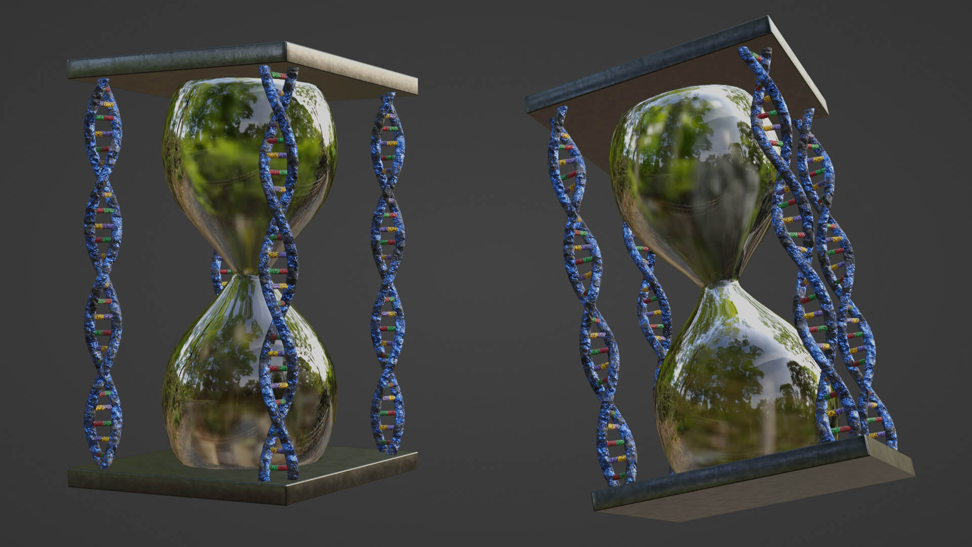 Hourglass (DNA) - 3D Model by BlueChris206