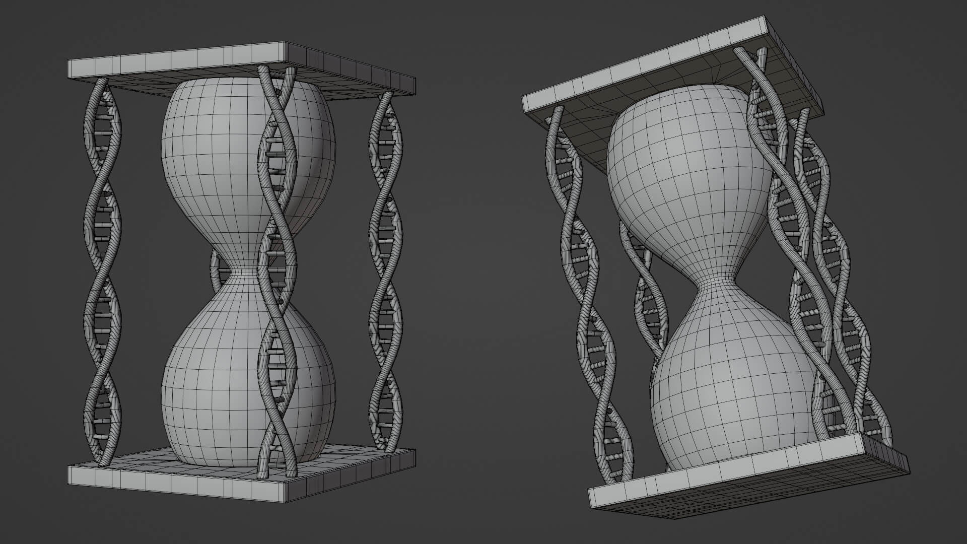 Hourglass (DNA) - 3D Model by BlueChris206