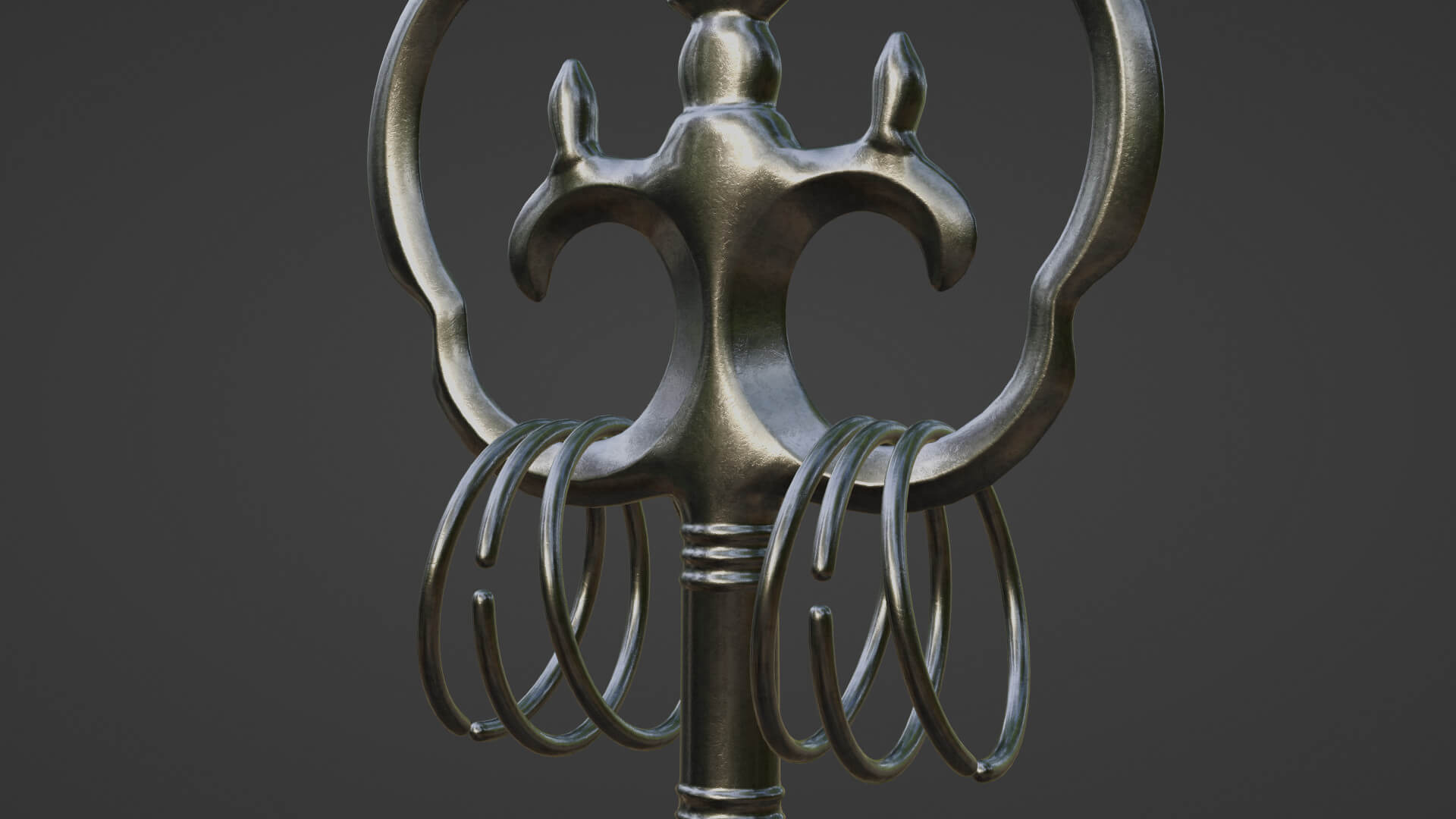 Japanese Priest Staff - 3D Model by BlueChris206