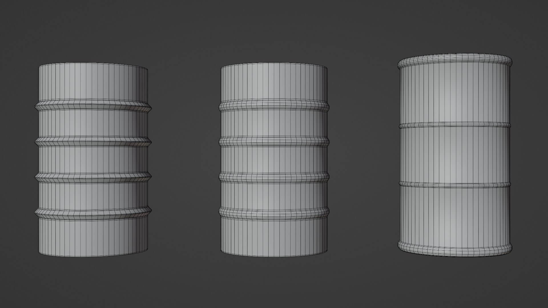 Rusty Metal Barrels - 3D Model by BlueChris206