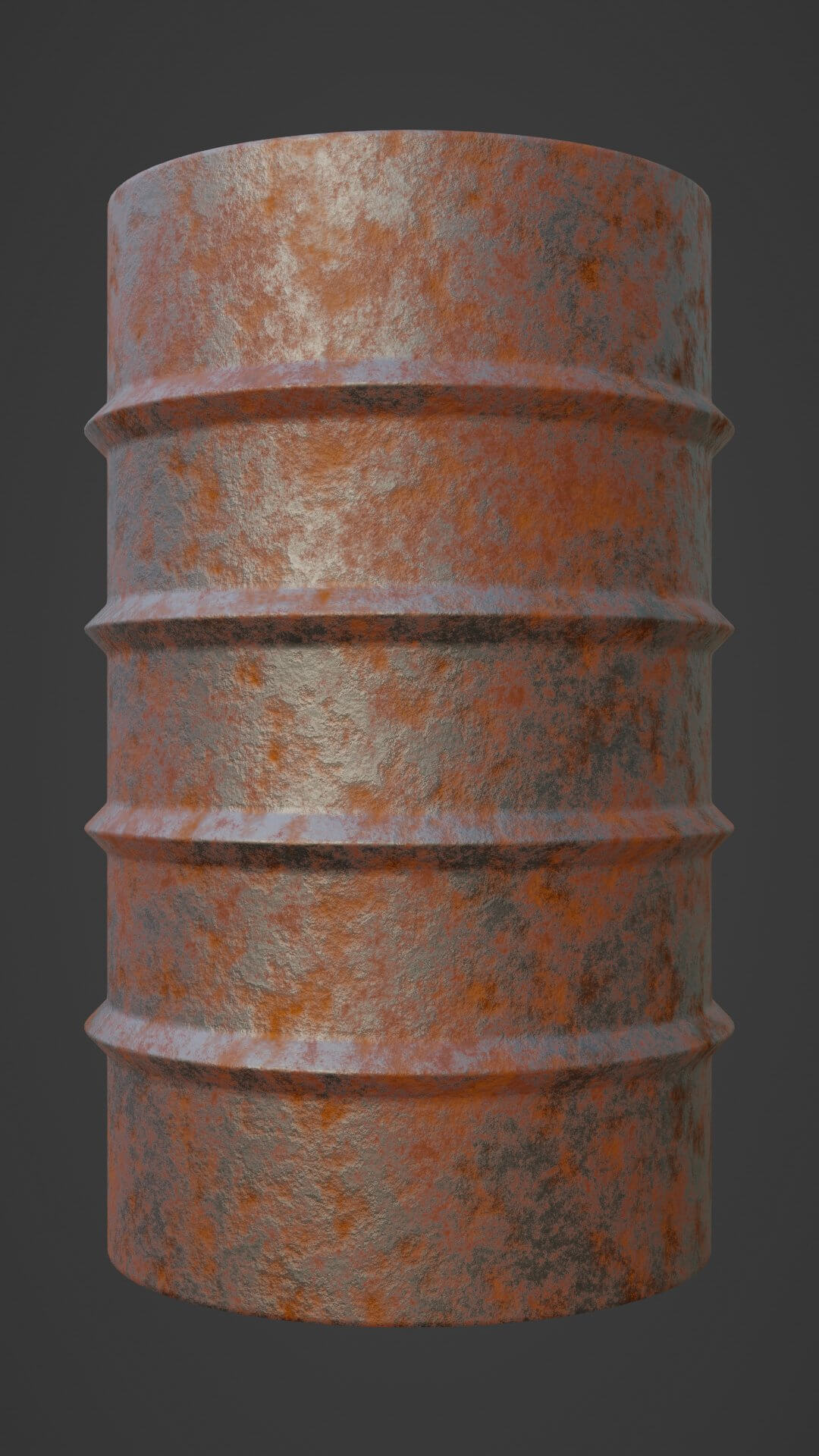 Rusty Metal Barrels - 3D Model by BlueChris206