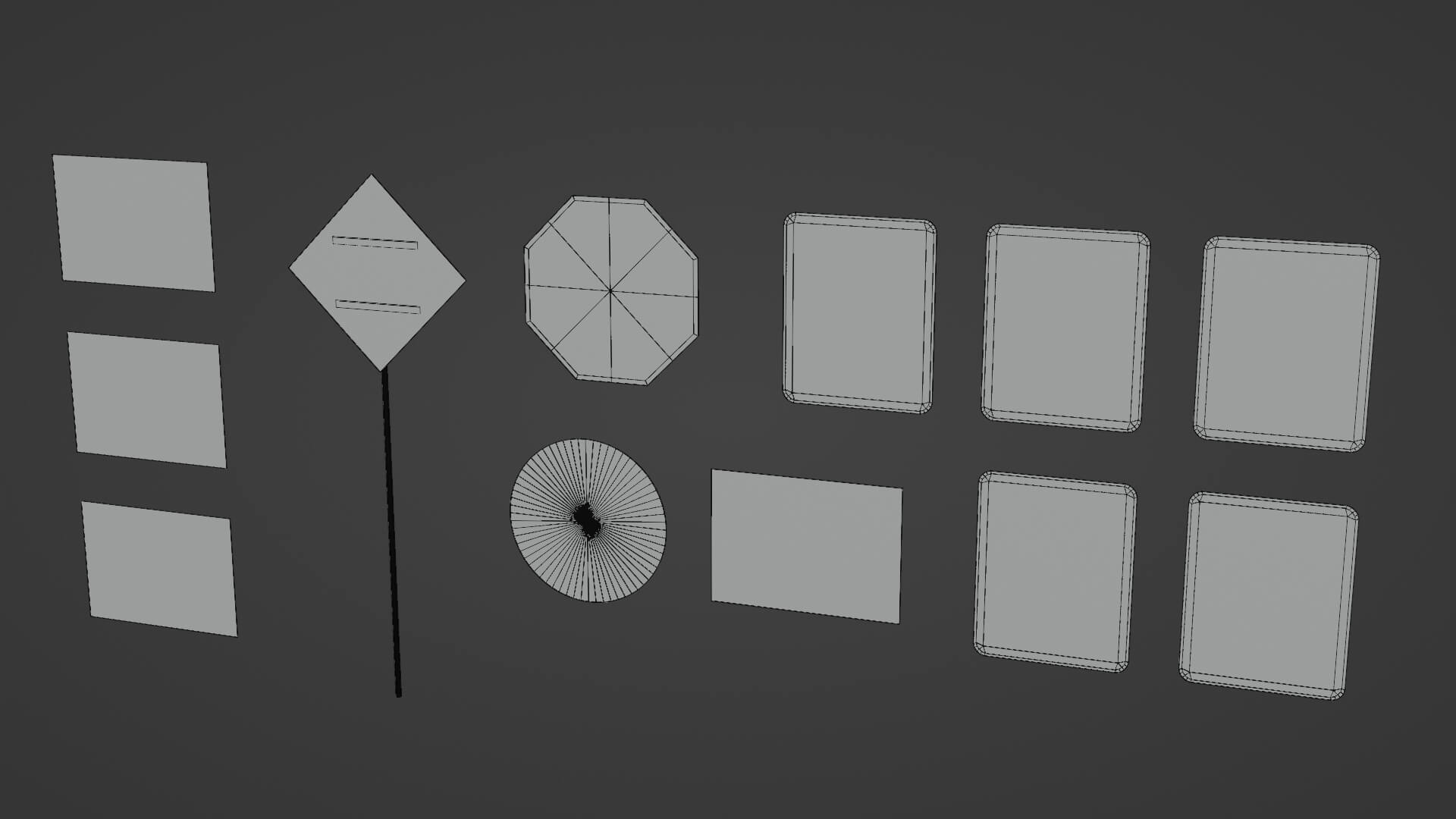 Signs & Road Signs - 3D Model by BlueChris206