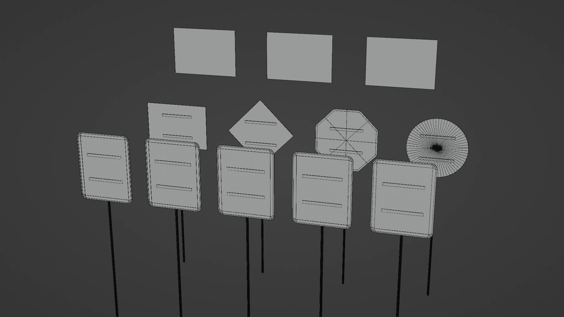 Signs & Road Signs - 3D Model by BlueChris206