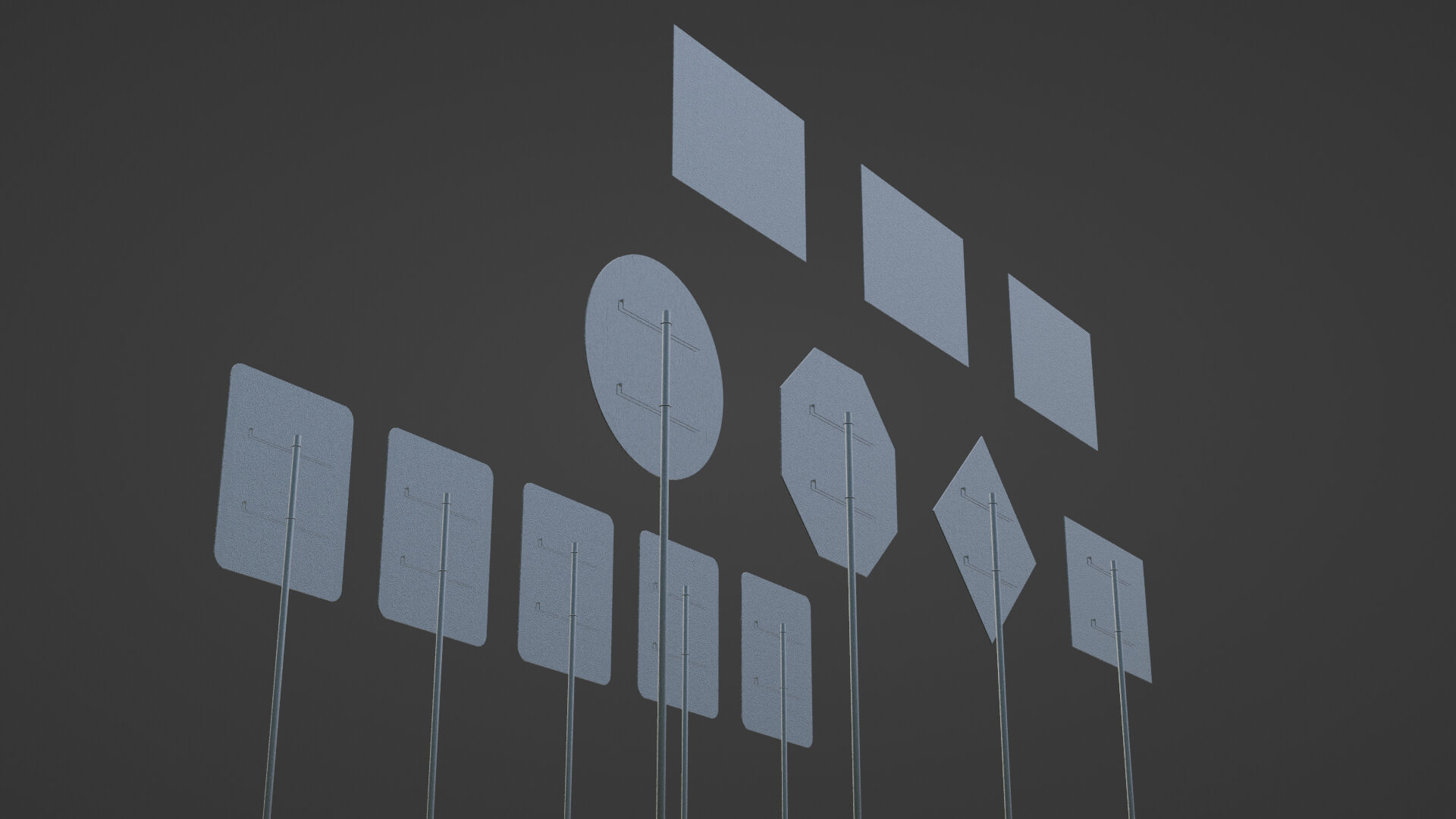 Signs & Road Signs - 3D Model by BlueChris206