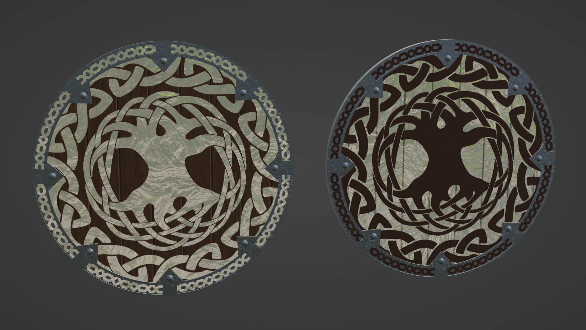 Viking Shield - Asgard 3D Model by BlueChris206