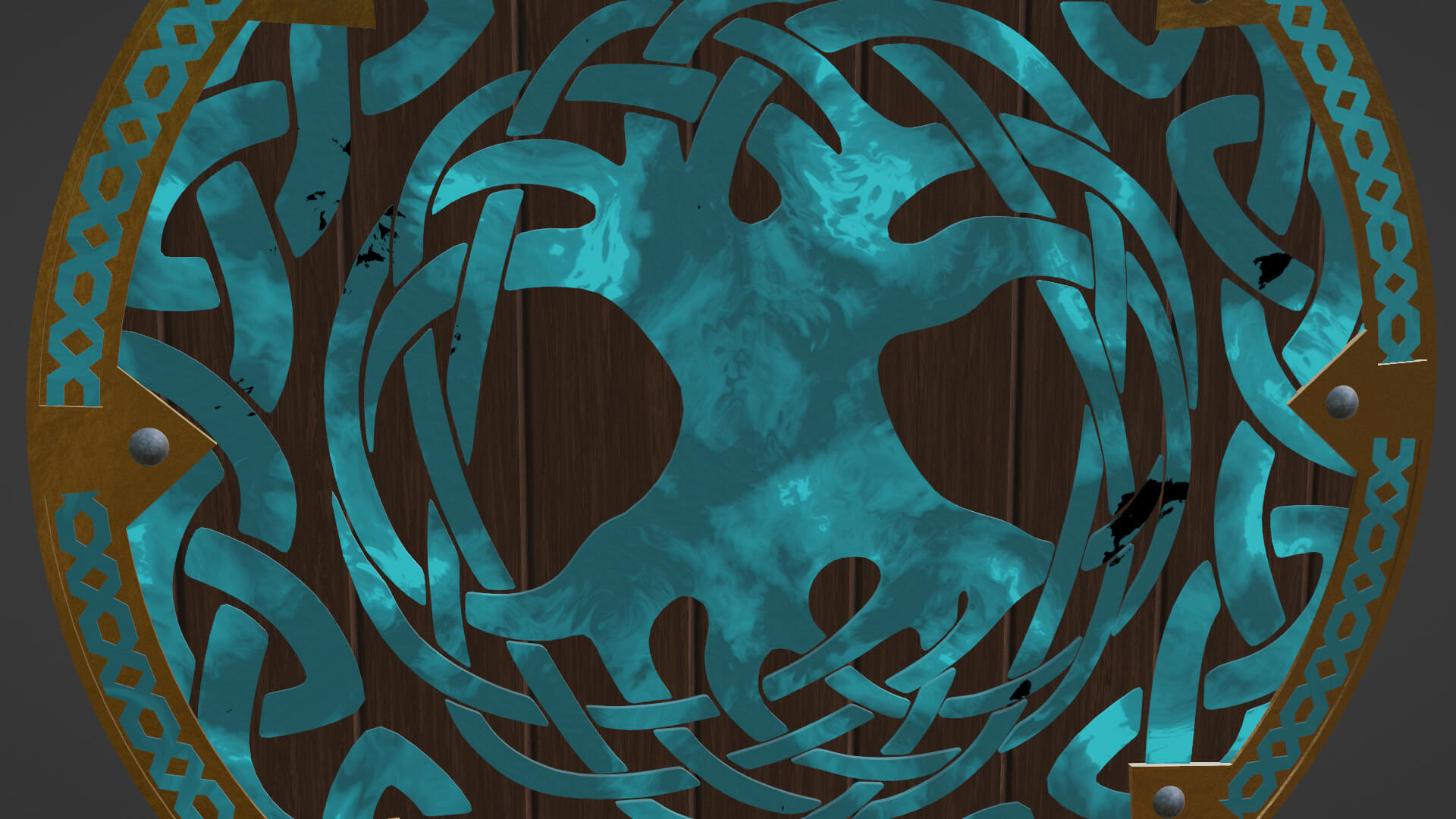 Viking Shield - Helheim 3D Model by BlueChris206