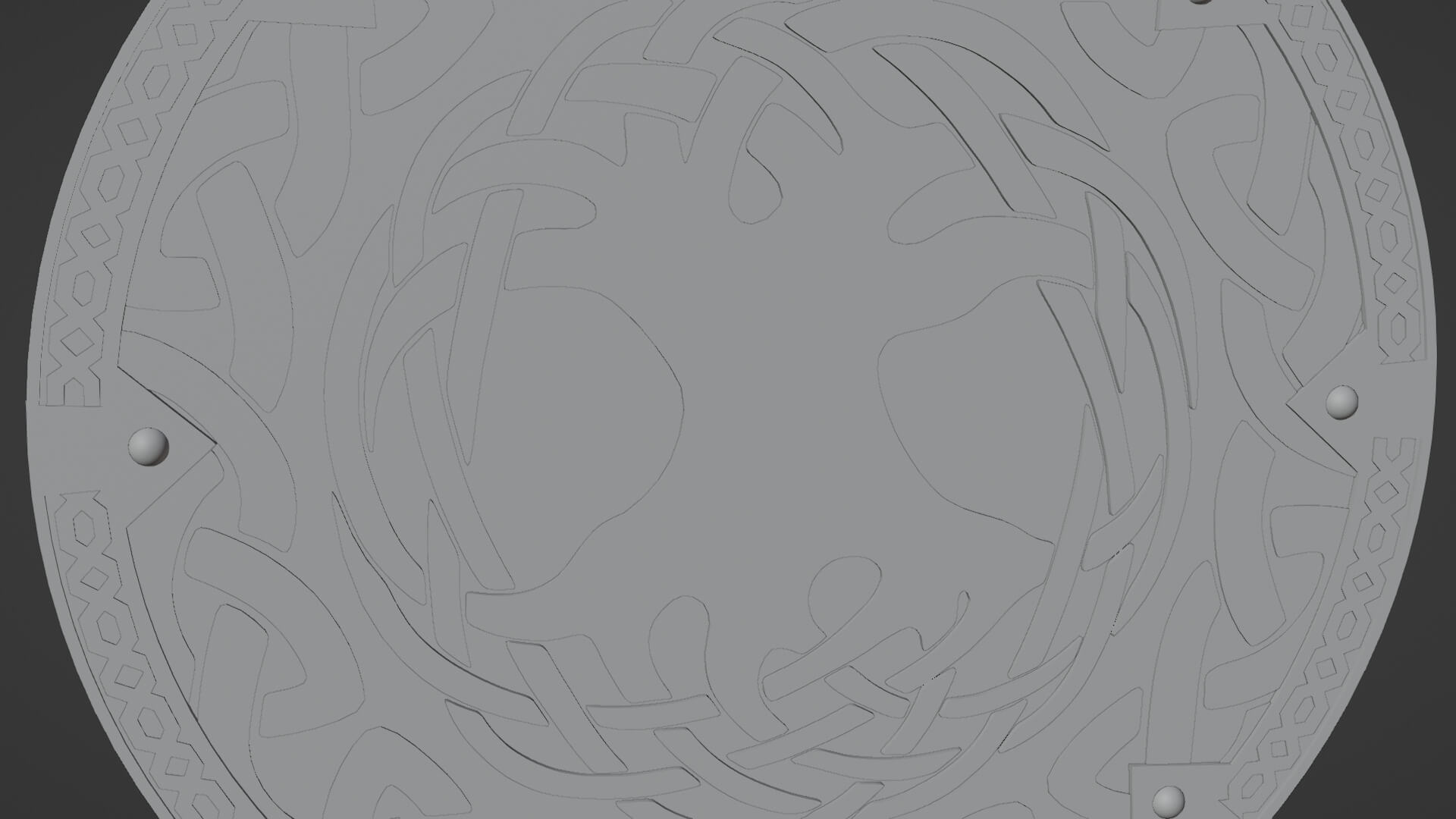 Viking Shield - Helheim 3D Model by BlueChris206