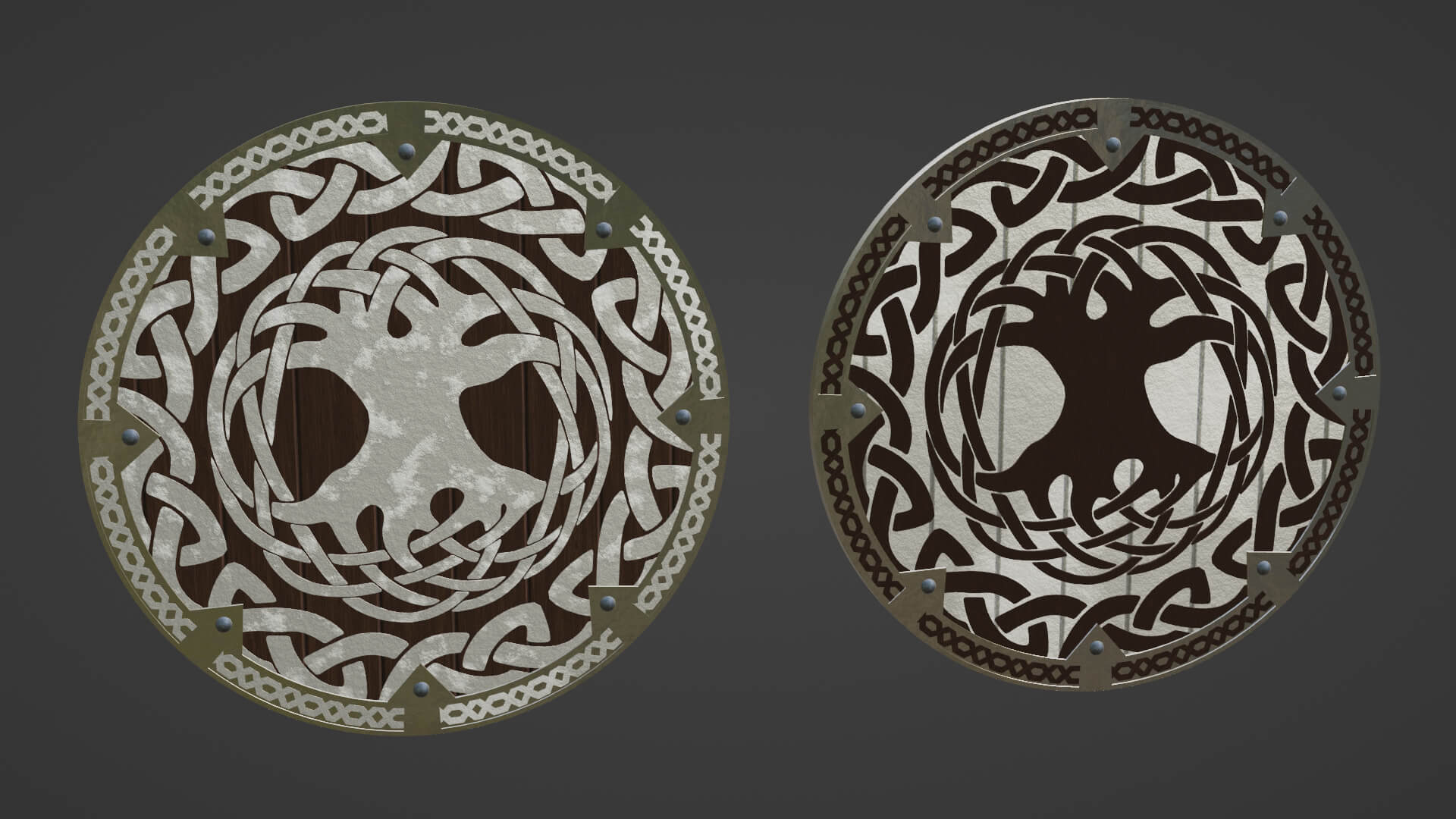 Viking Shield - Jotunheim 3D Model by BlueChris206