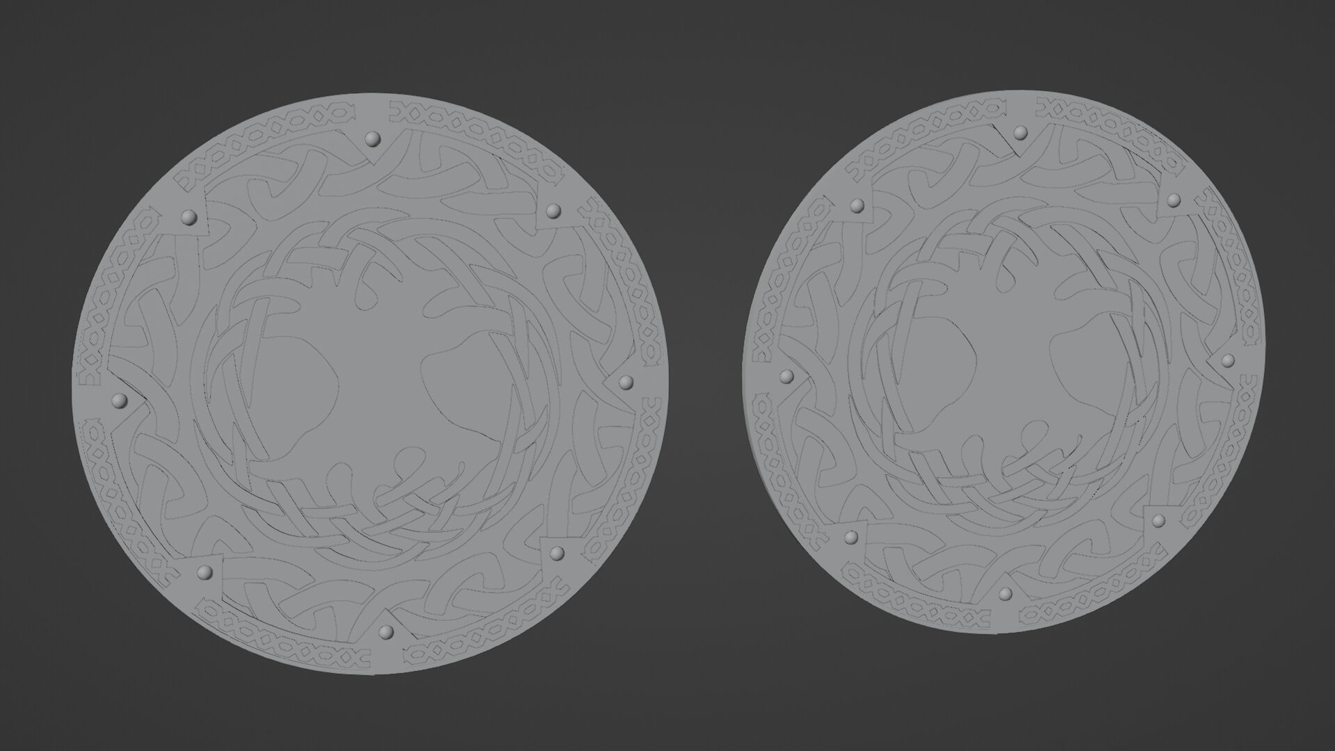 Viking Shield - Jotunheim 3D Model by BlueChris206