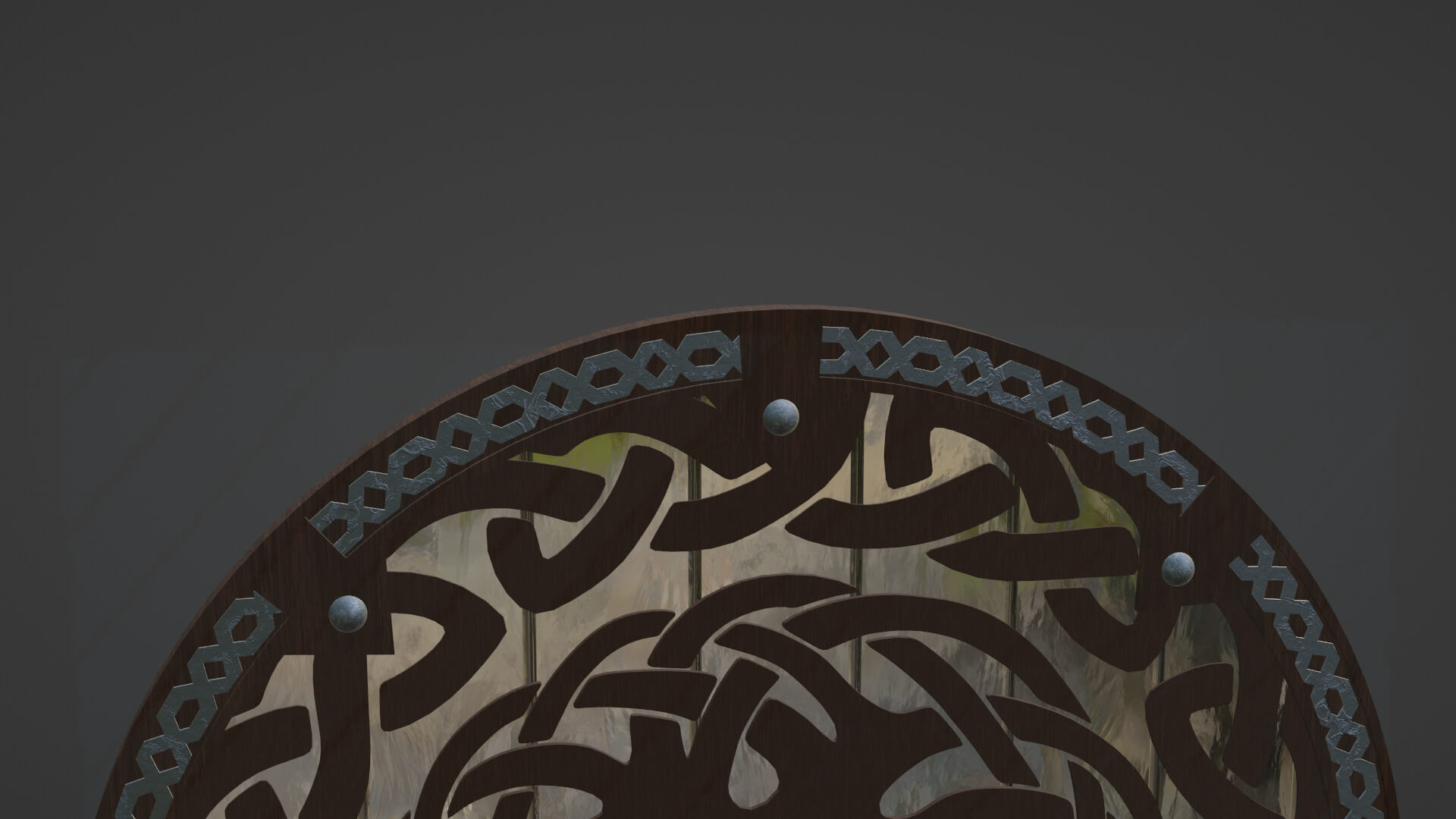 Viking Shield - Midgard 3D Model by BlueChris206