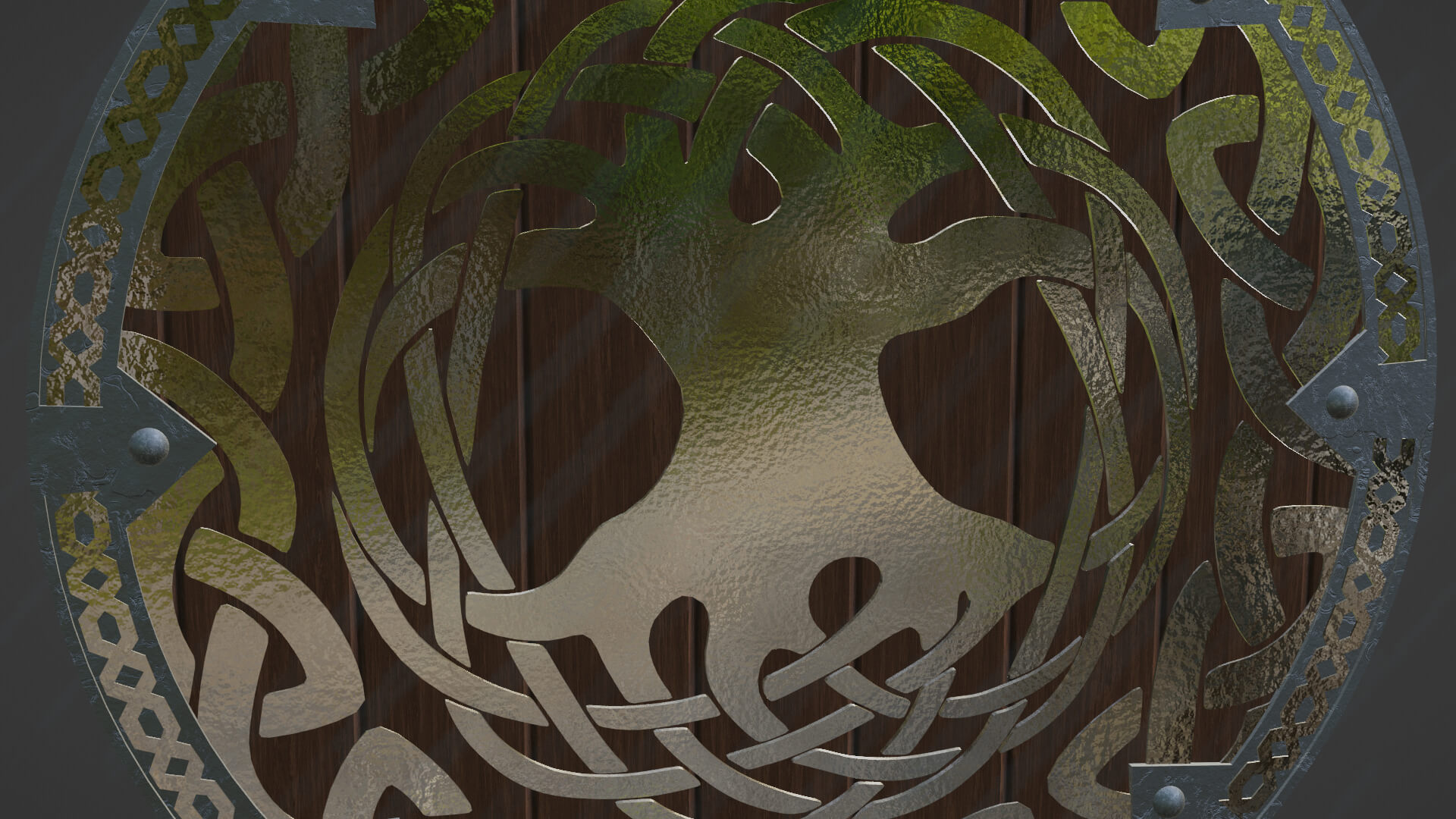 Viking Shield - Midgard 3D Model by BlueChris206